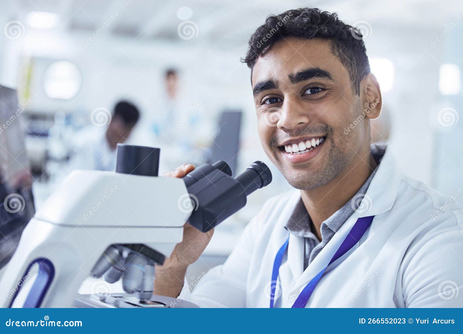 Hes Working To Become a Leader in the Field. a Young Male Lab ...