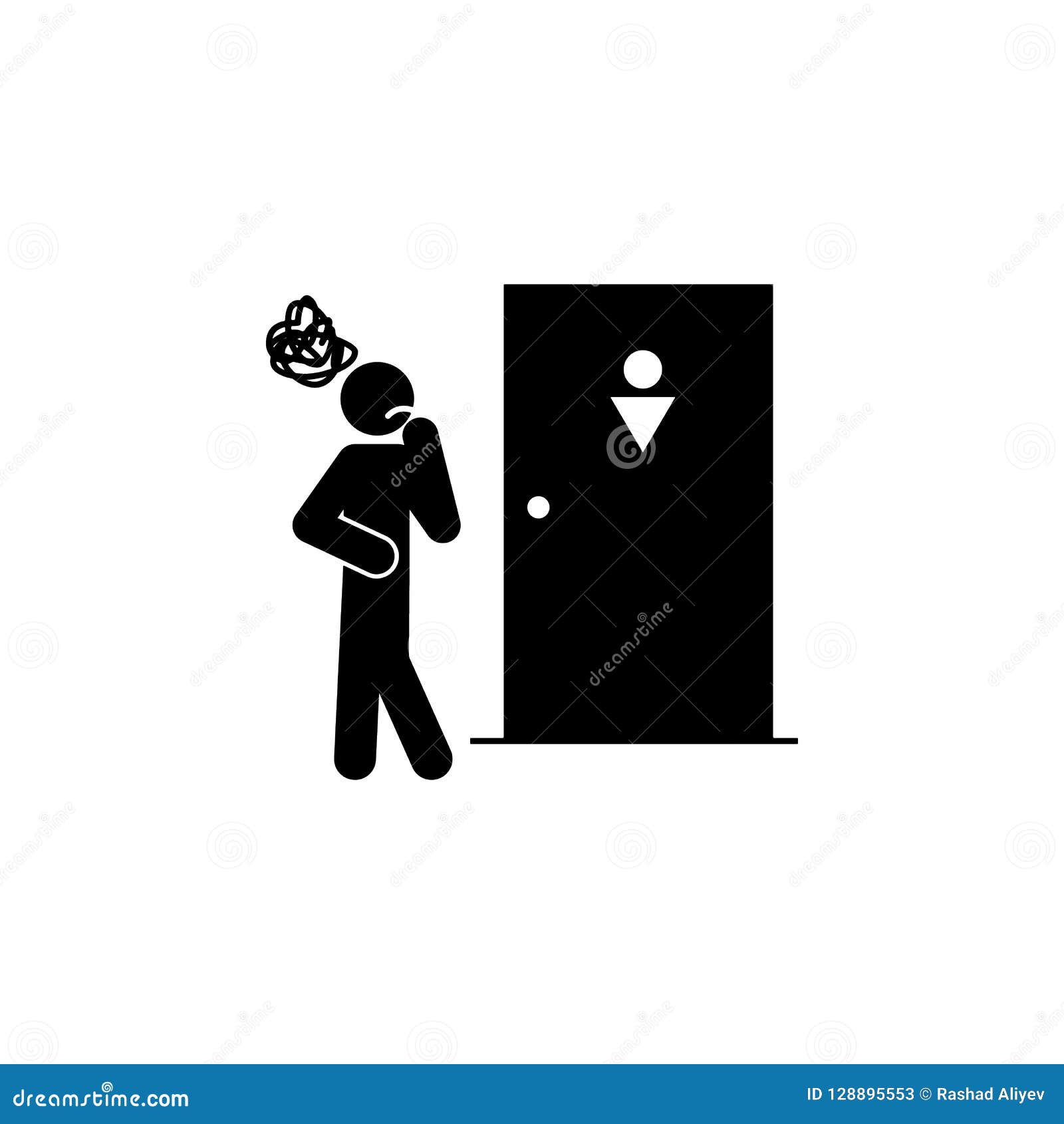 Hesitate, Hesitation, Problem Icon. Element of Human Pain Icon for ...