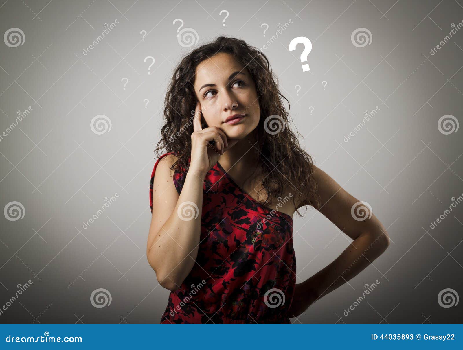 Hesitation stock image. Image of dreaming, portrait, hesitation - 44035893