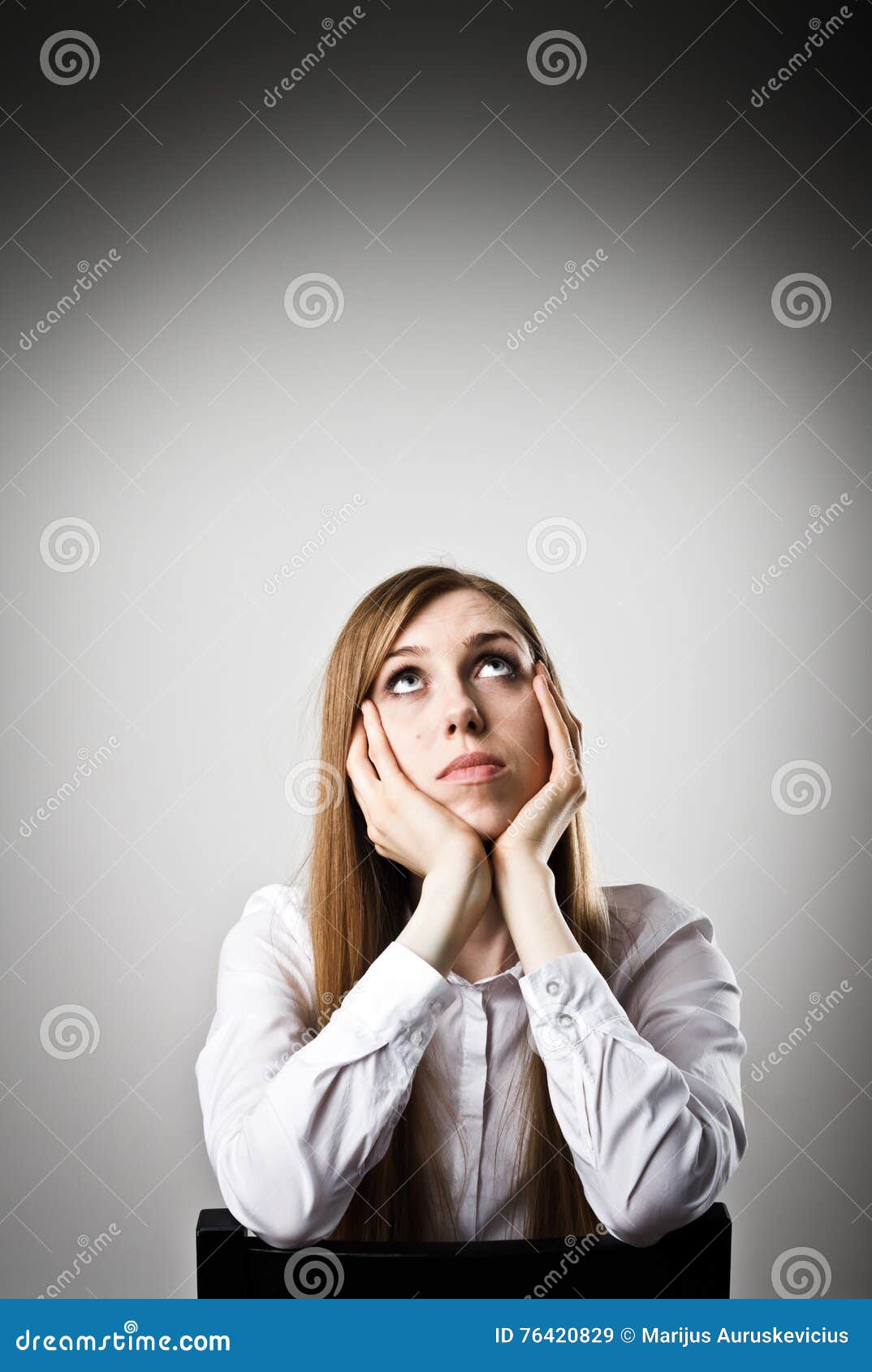 Hesitation stock image. Image of girl, problem, hesitation - 76420829