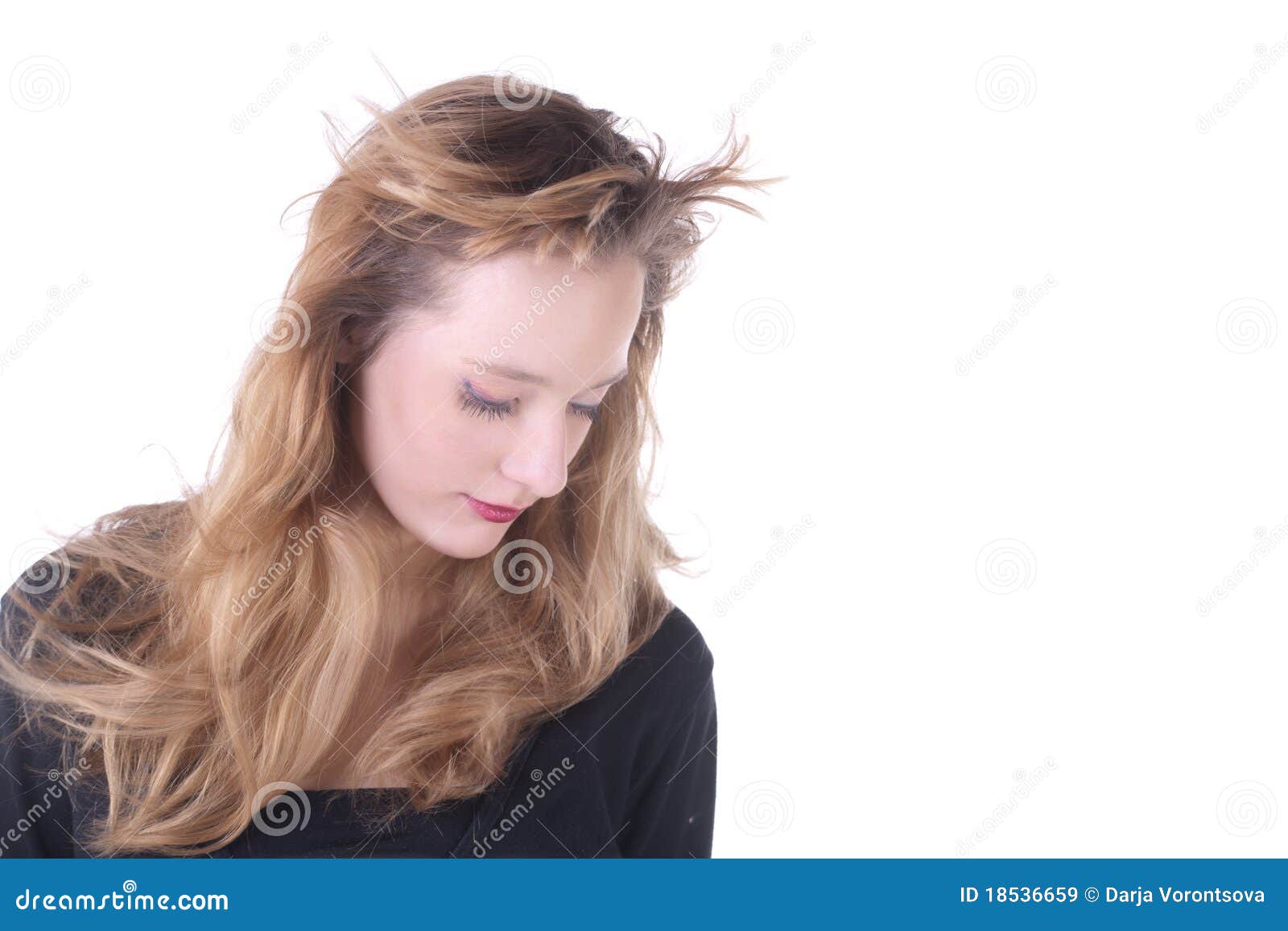 Hesite imagem de stock. Imagem de beleza, branco, fêmea - 18536659