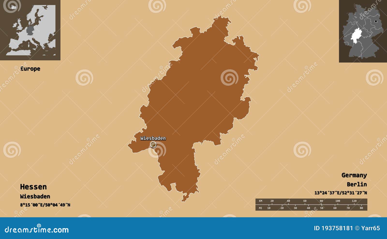 Hessen, State of Germany,. Previews. Pattern Stock Illustration ...