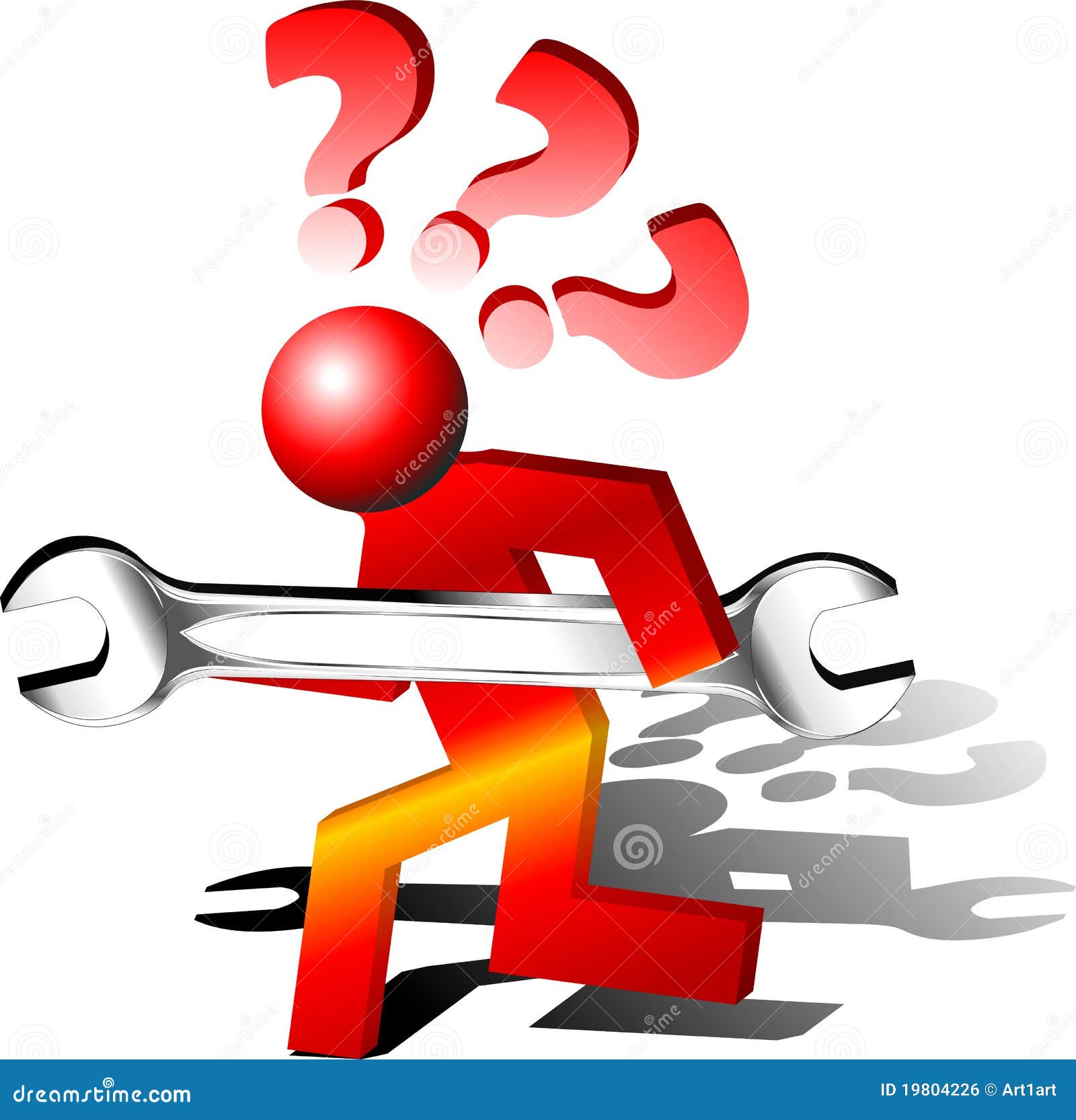 Het Aanpakken Van Problemen Stock Illustratie - Illustration of ...