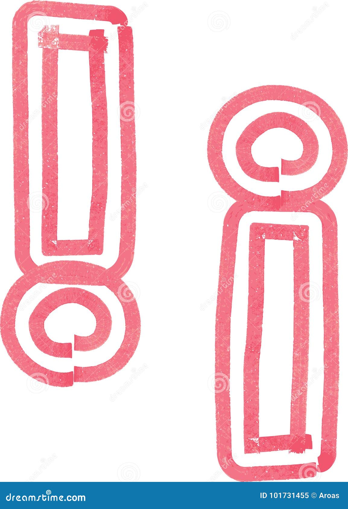 Het Abstracte Die Symbool Van Het Uitroepteken Met Rode Teller Wordt ...