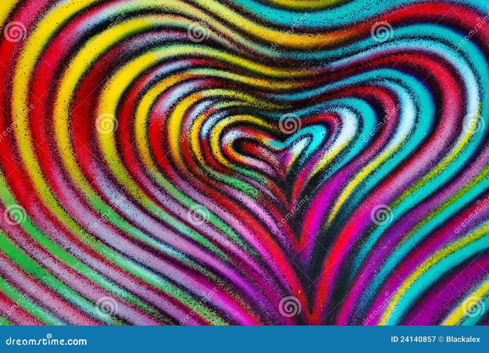 Het Abstracte Hart Schilderen Stock Illustratie - Illustration of verf ...