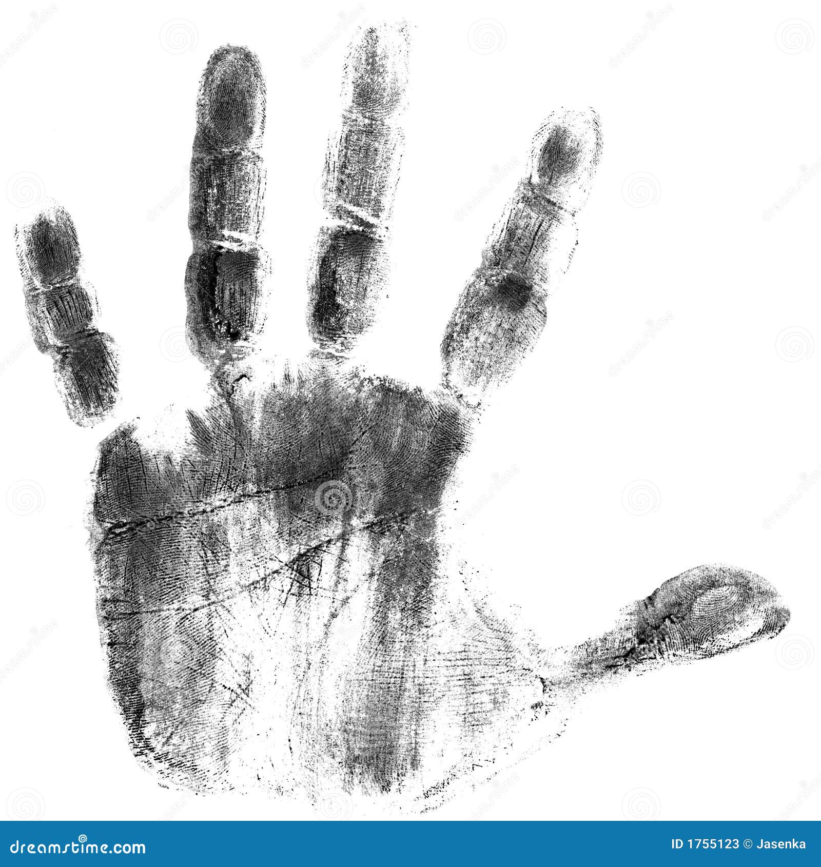 Het af:drukken van de hand stock afbeelding. Image of zegel - 1755123