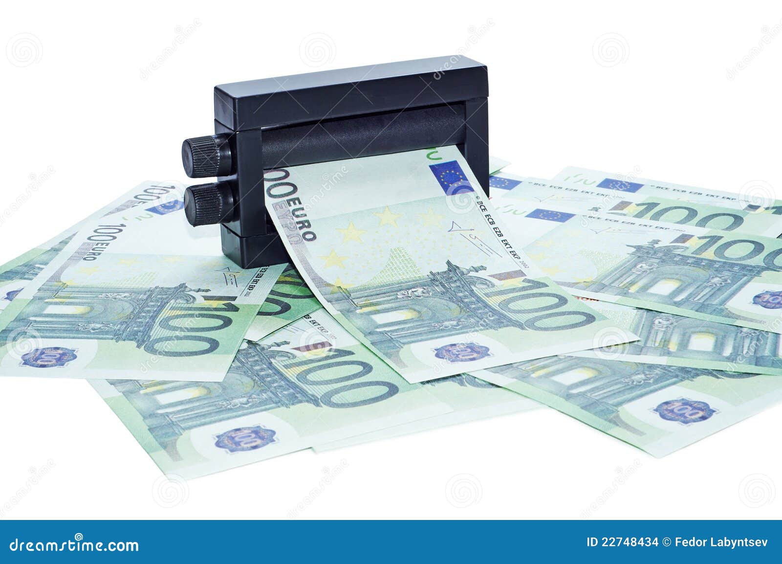 Het Af:drukken Van De Machine Geld Stock Foto - Image of kredieten ...