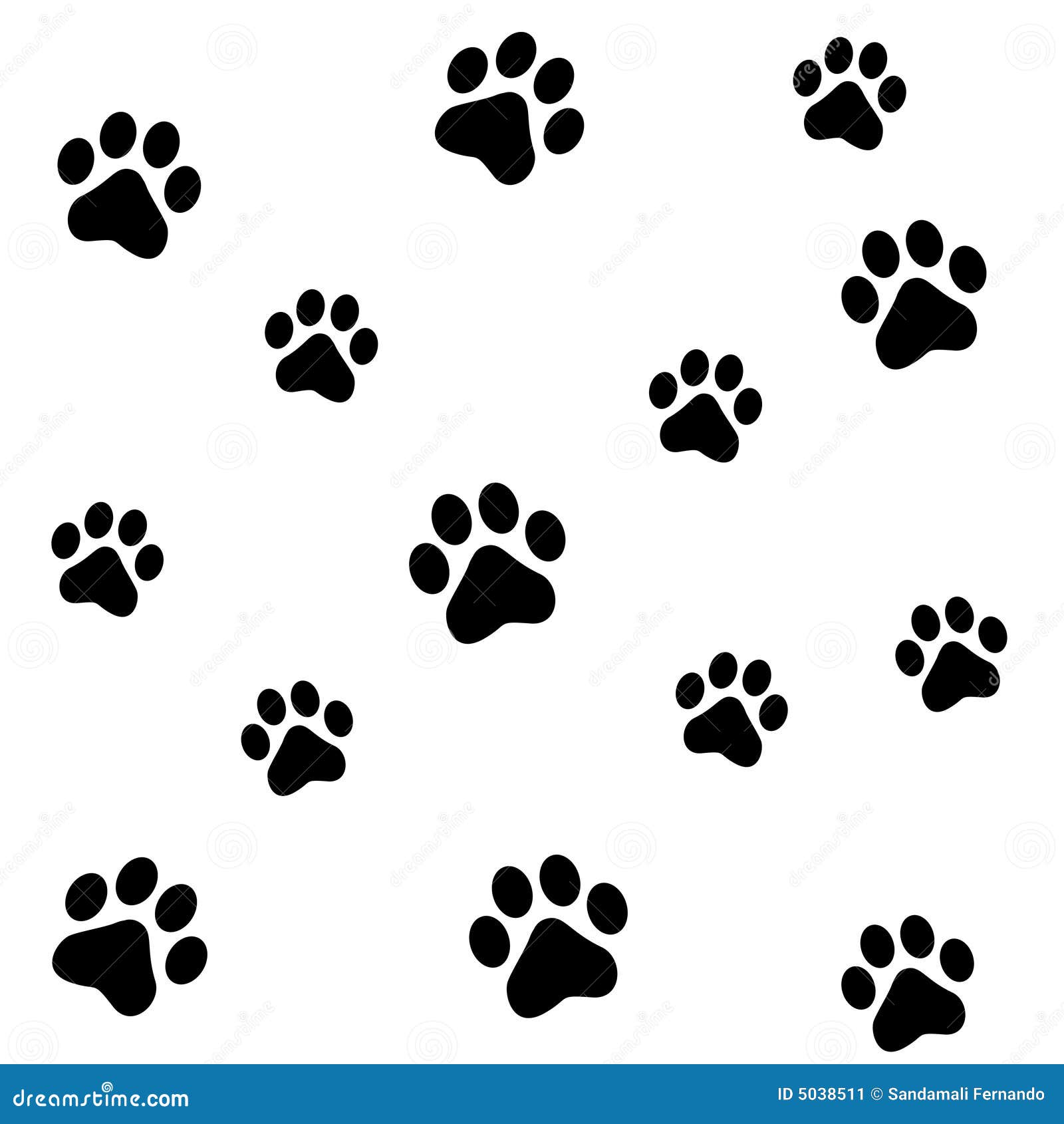 Het af:drukken van de poot stock illustratie. Illustration of grafiek ...