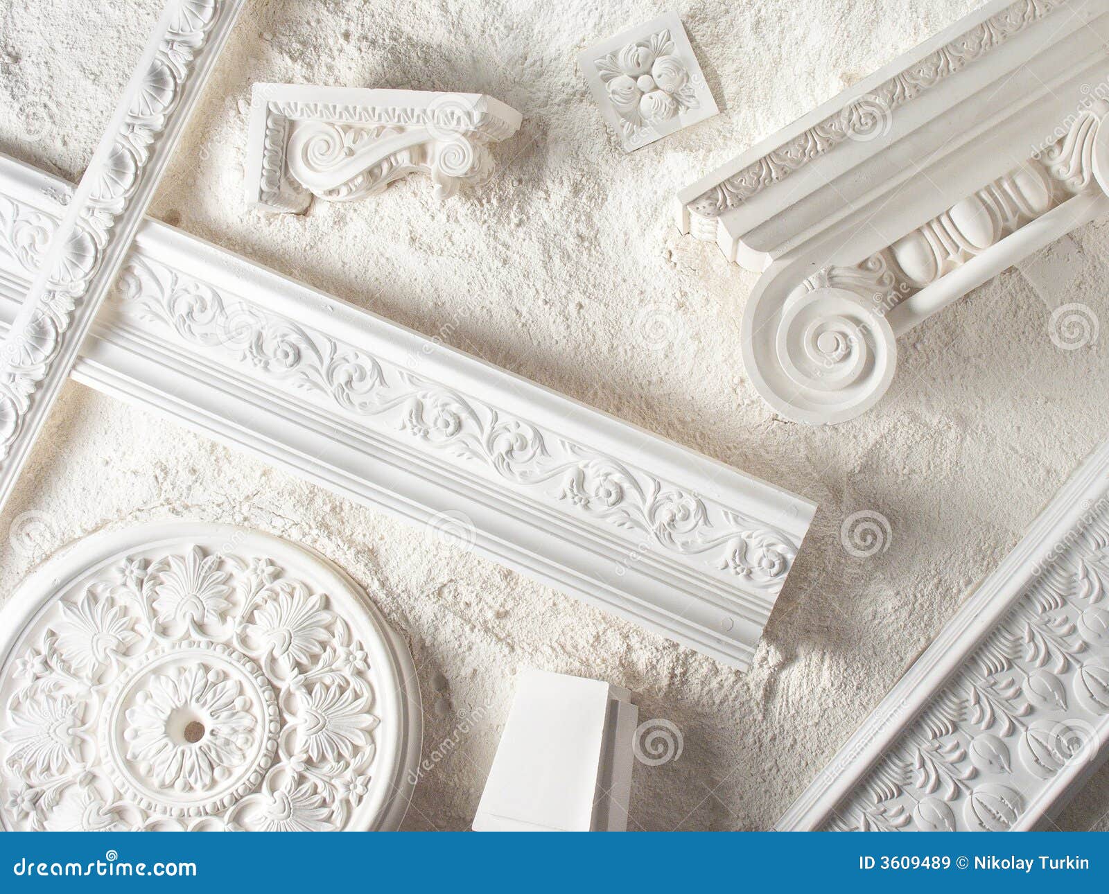 Het Afgietsel Van De Gipspleister Stock Afbeelding - Image of pijlers ...