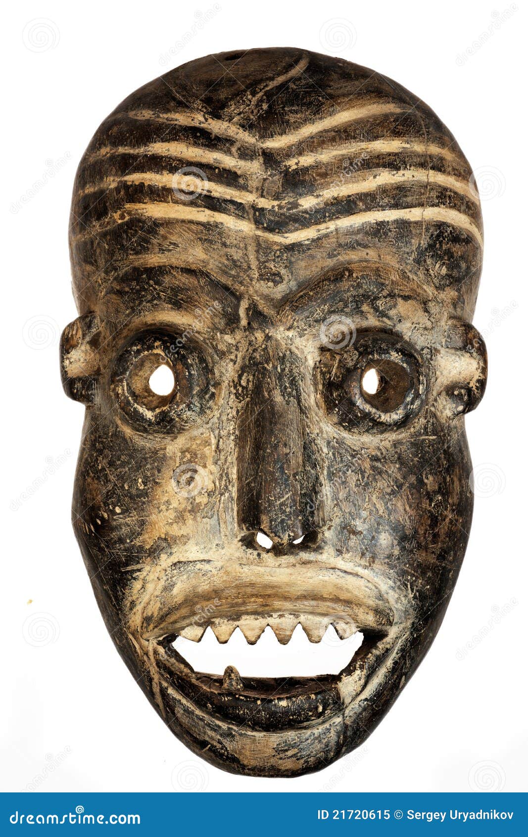 Het Afrikaanse Masker Van Het Gezicht. Stock Afbeelding - Afbeelding ...