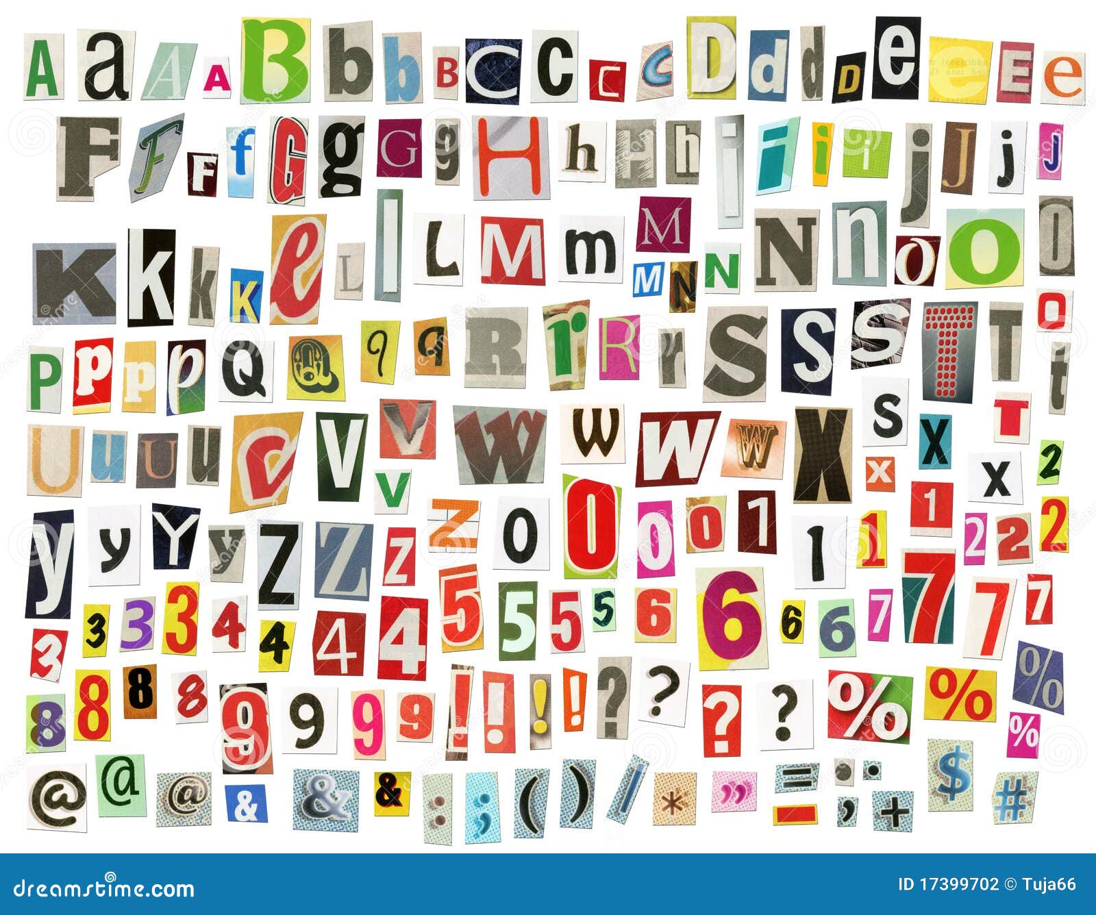 Het alfabet van de krant stock illustratie. Illustration of lettertype ...