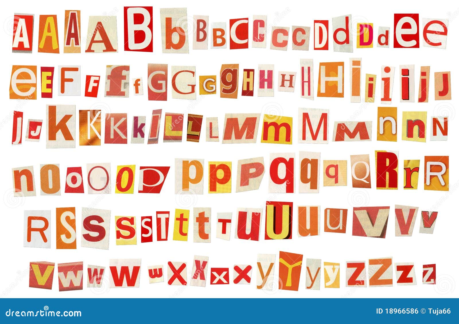 Het alfabet van de krant stock foto. Image of nota, artistiek - 18966586