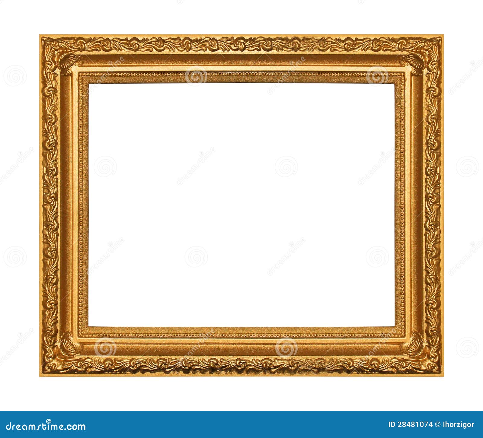 Het antieke gouden frame stock foto. Image of barok, verguld - 28481074