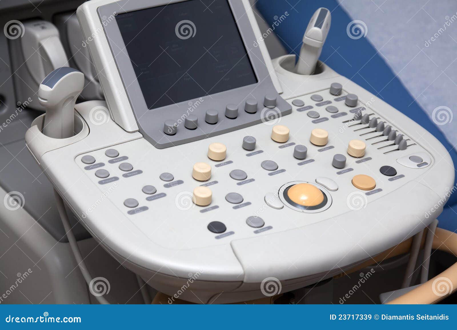 Het Apparaat Van De Ultrasone Klank Stock Afbeelding - Image of kliniek ...