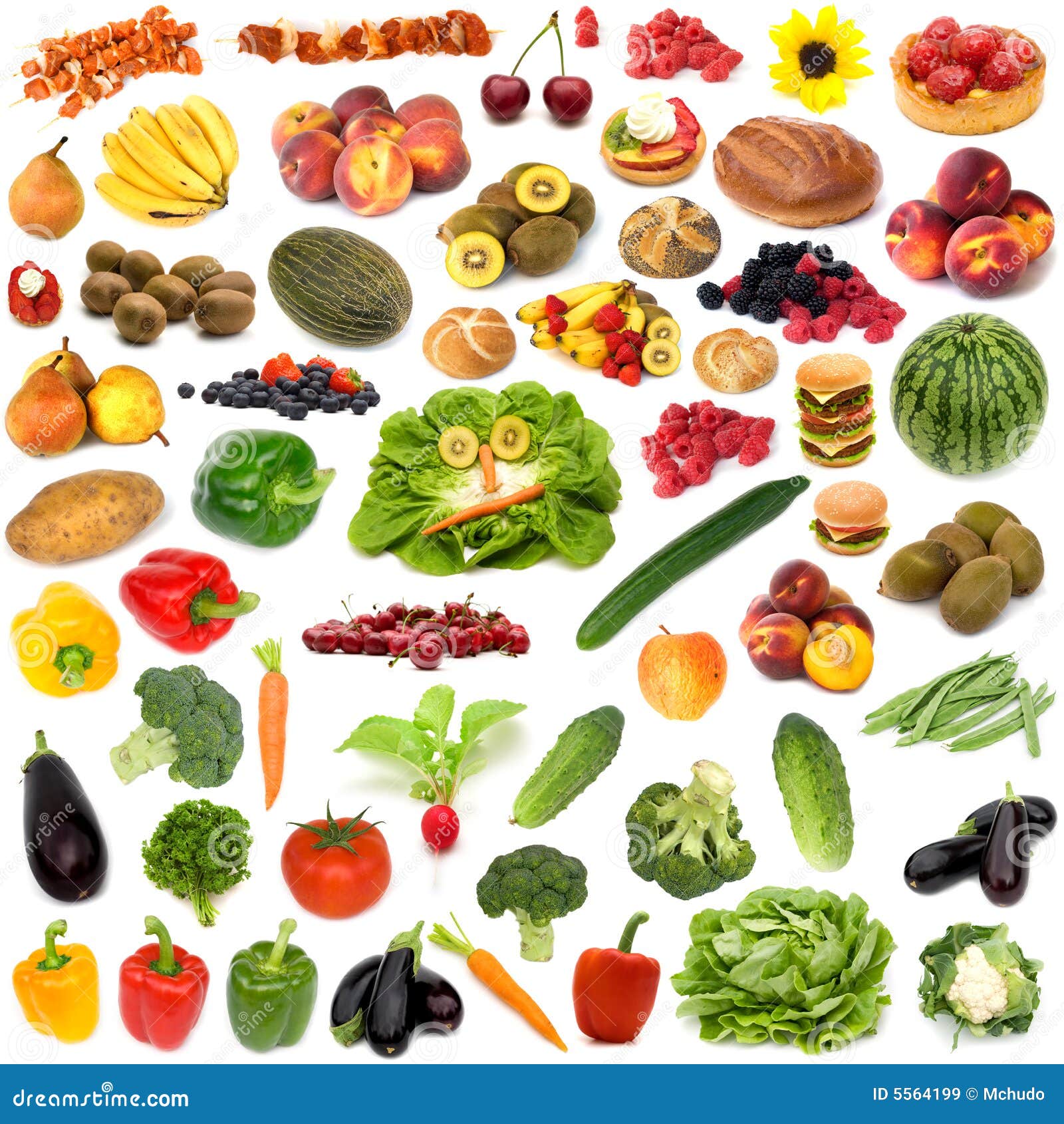 Het Assortiment Van Het Voedsel Stock Afbeelding - Image of boon ...