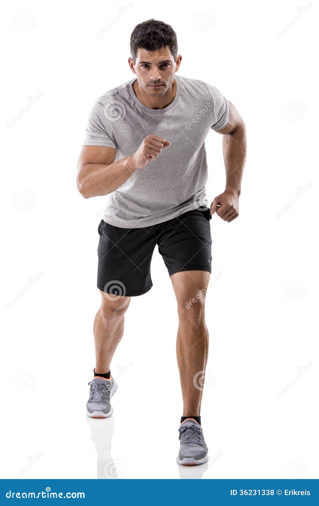 Het atletische mens lopen stock foto. Image of geschiktheid - 36231338