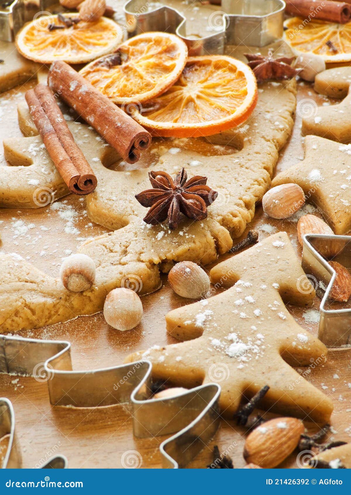 Het baksel van Kerstmis stock foto. Image of bloem, nieuw - 21426392