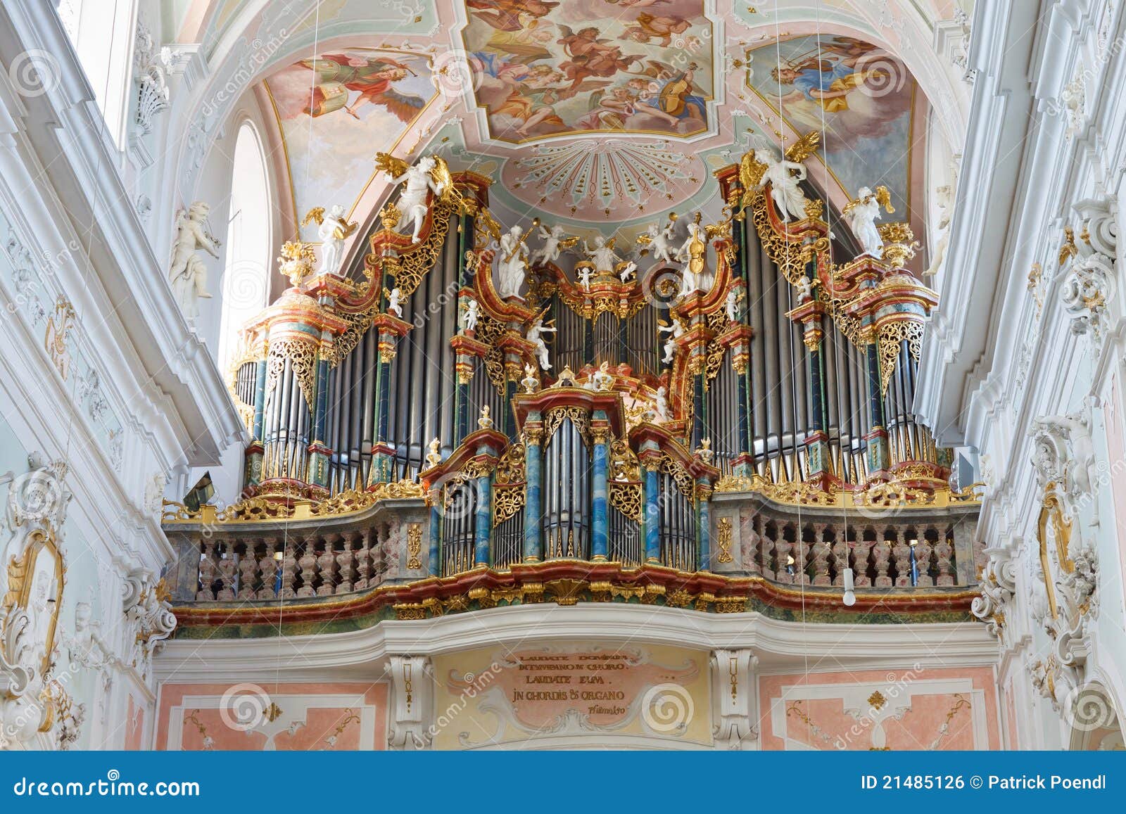 Het Barokke Orgaan Van De Kerk Stock Foto - Image of stijl, fresko ...