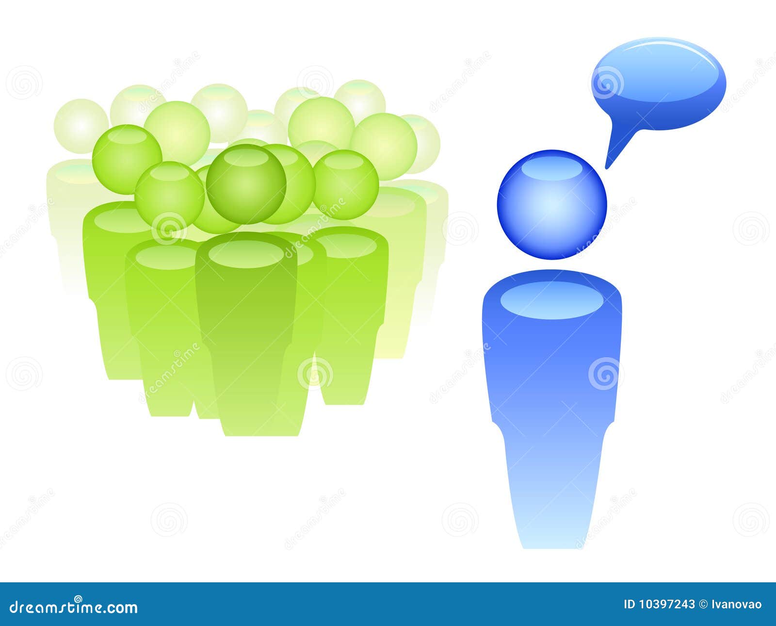 Het Bedrijfs Mensen Babbelen Stock Illustratie - Illustration of veilig ...