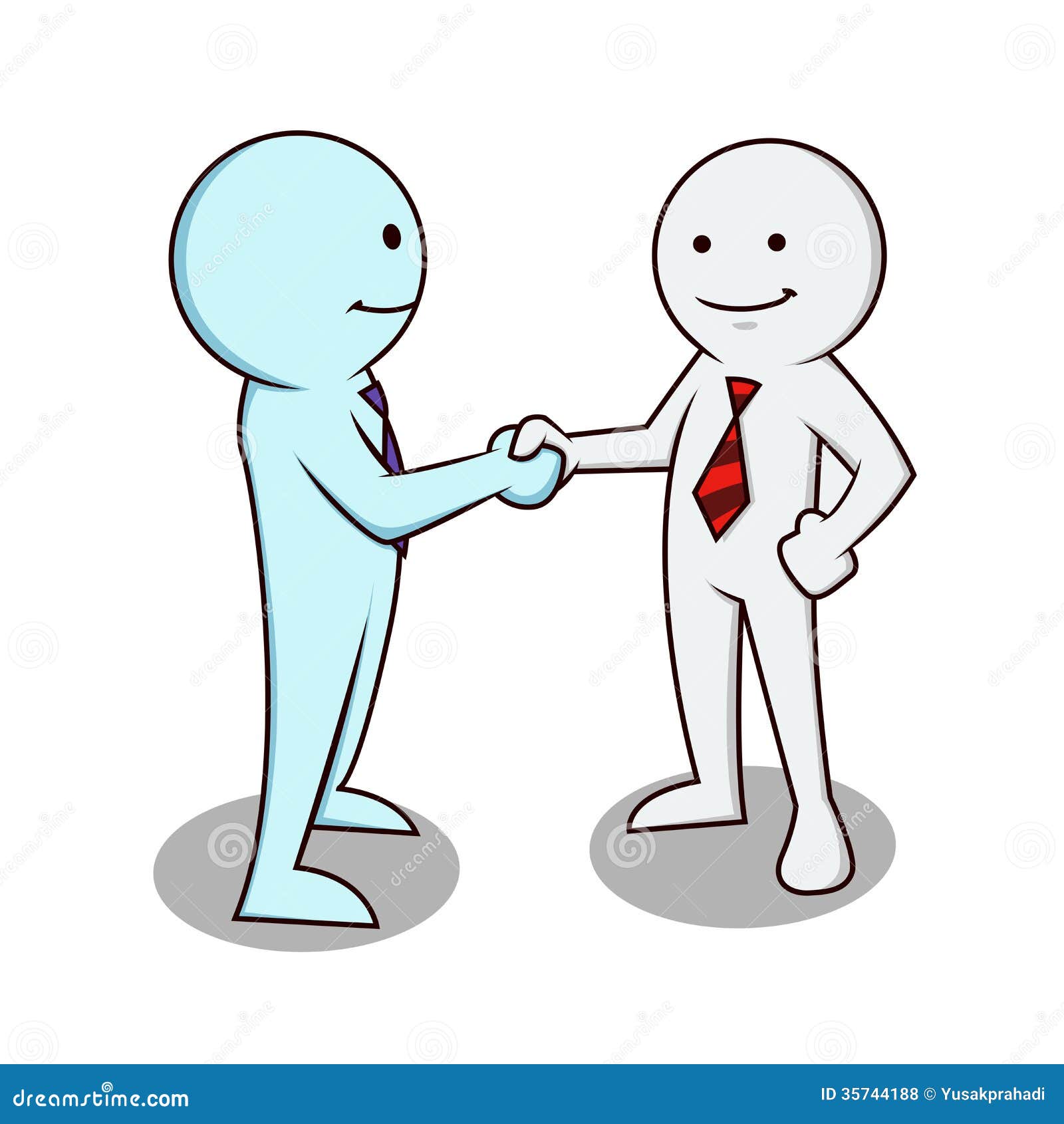 Het Bedrijfsmens Schudden Handen Vector Illustratie - Illustration of ...