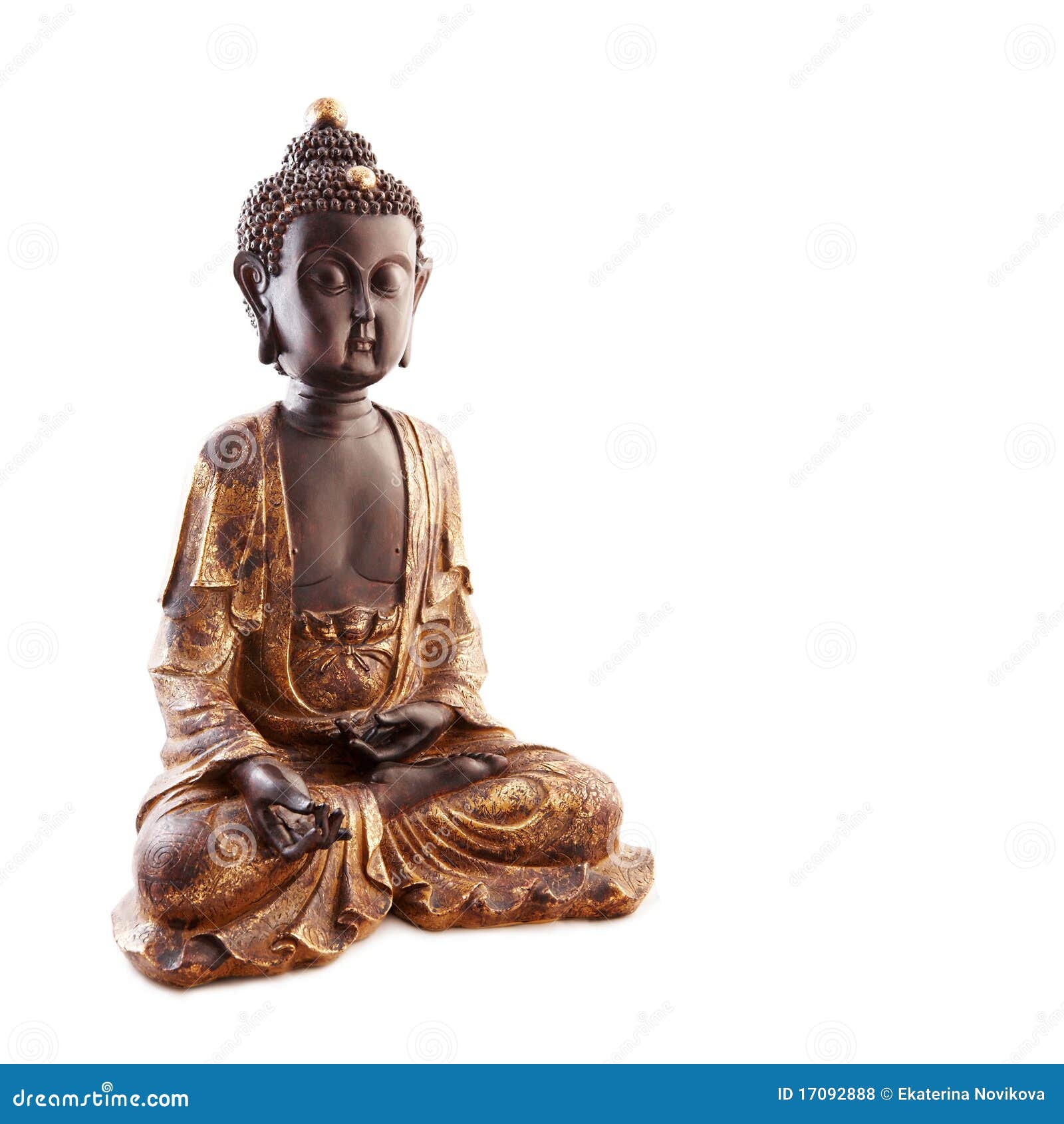 Het beeldje van Boedha stock foto. Image of geïsoleerd - 17092888