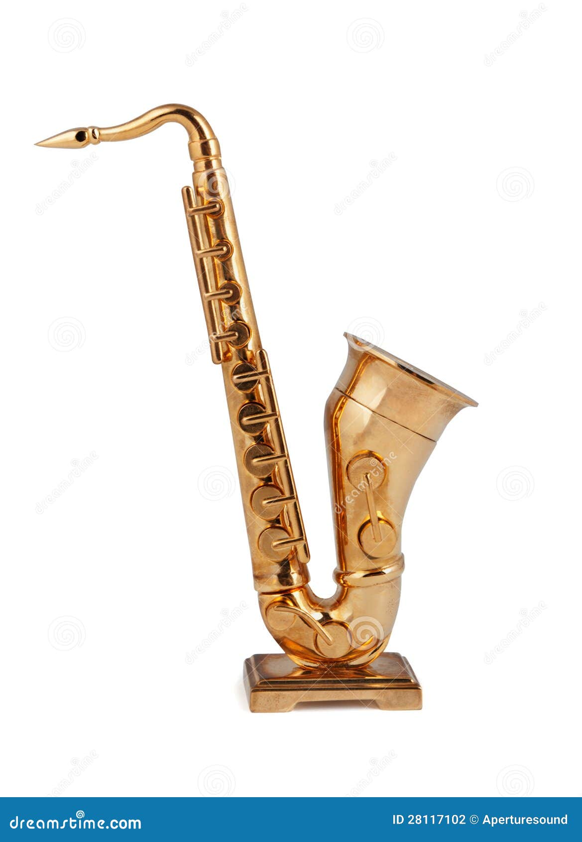 Het Beeldje Van De Saxofoon Stock Foto - Image of beeld, spel: 28117102