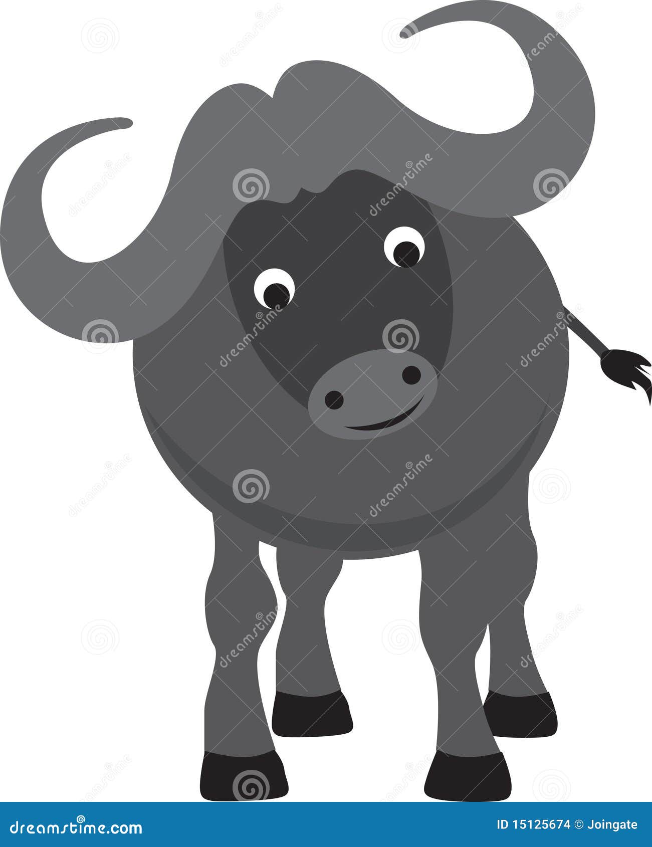 Het Beeldverhaal Van Buffels Vector Illustratie - Illustration of ...