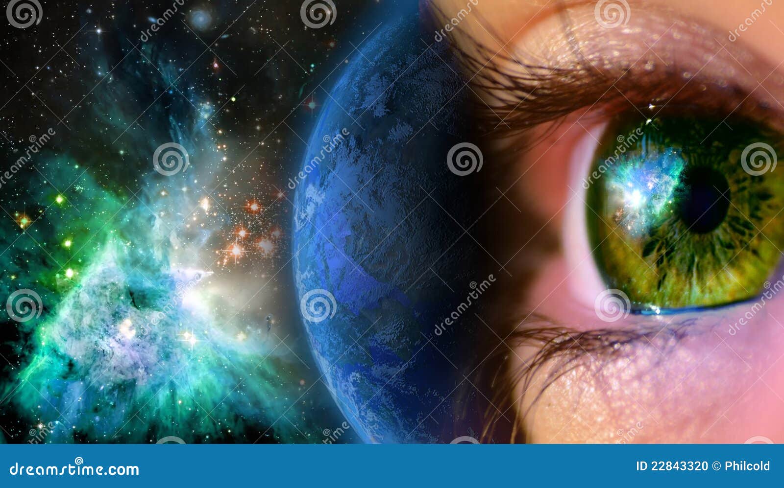 Het bekijken het heelal stock illustratie. Illustration of fictie ...