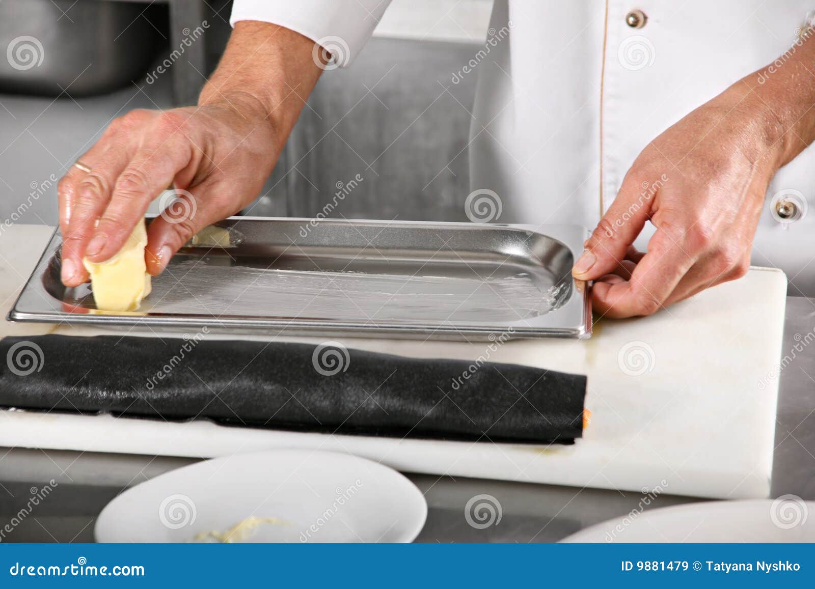 Het Belangrijkste Blad Van Het Vet Boterbaksel Stock Afbeelding - Image ...