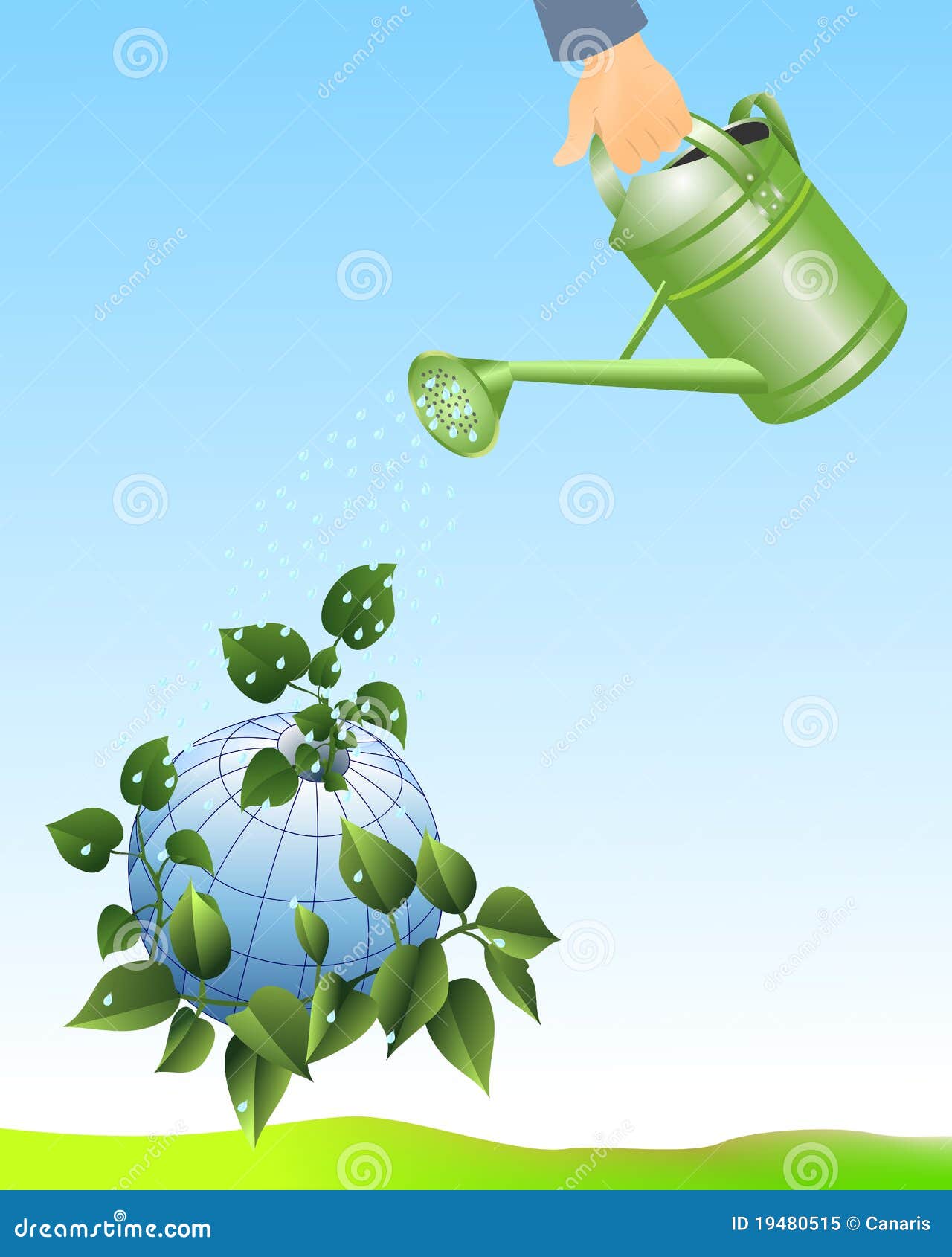 Het Beschermen Van De Aarde Vector Illustratie - Illustration of ...