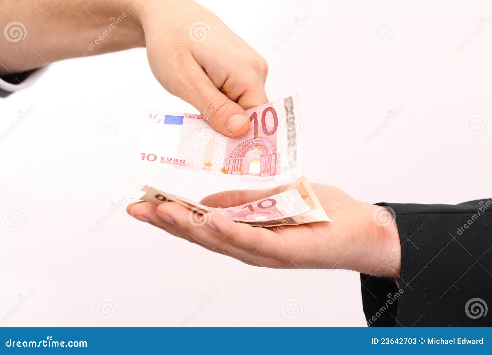 Het Betalen in Contant Geld Stock Afbeelding - Image of financiën, geld ...