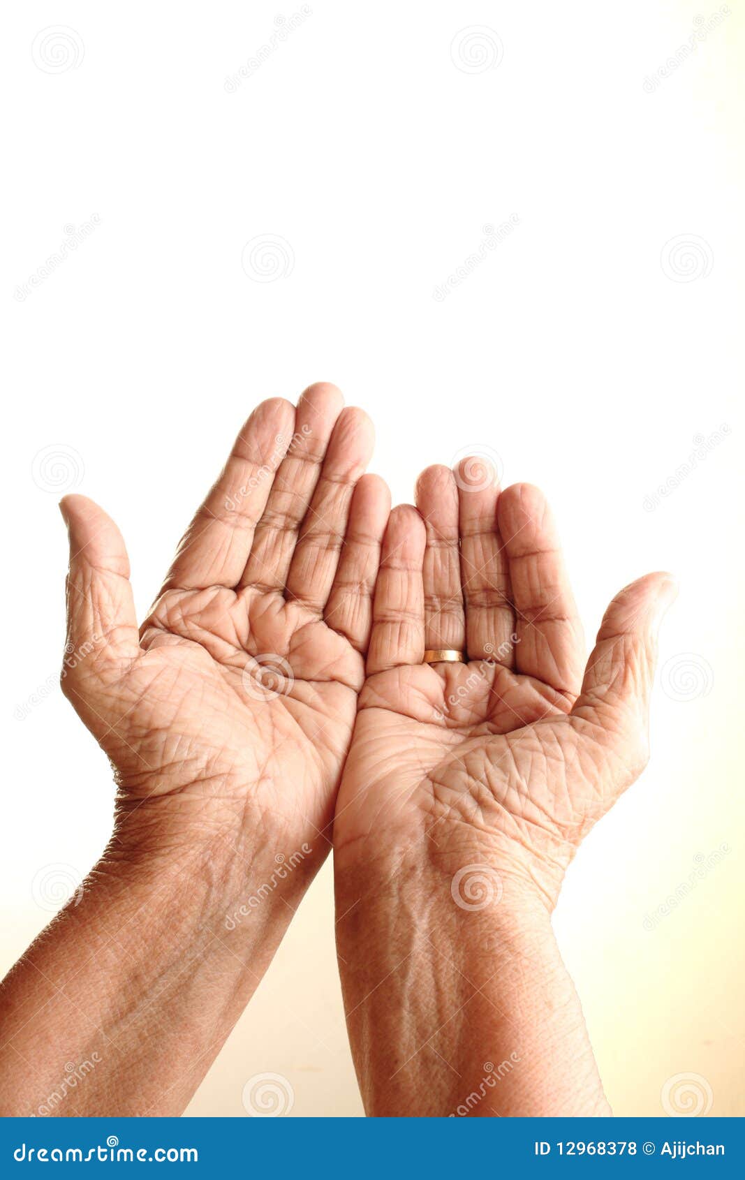 Het bidden handen stock foto. Image of geloof, wijfje - 12968378
