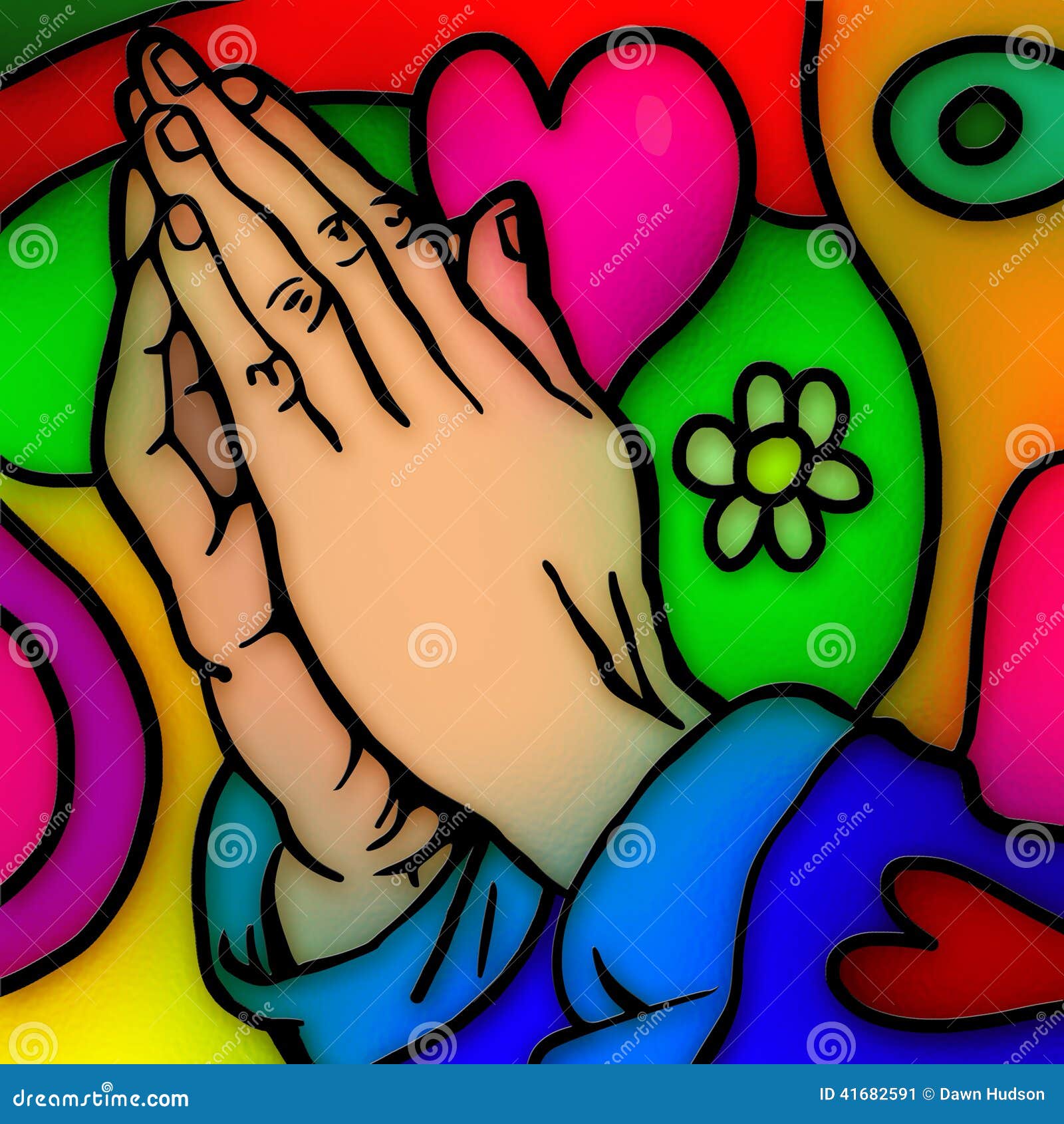 Het bidden Handen stock illustratie. Illustration of geloof - 41682591