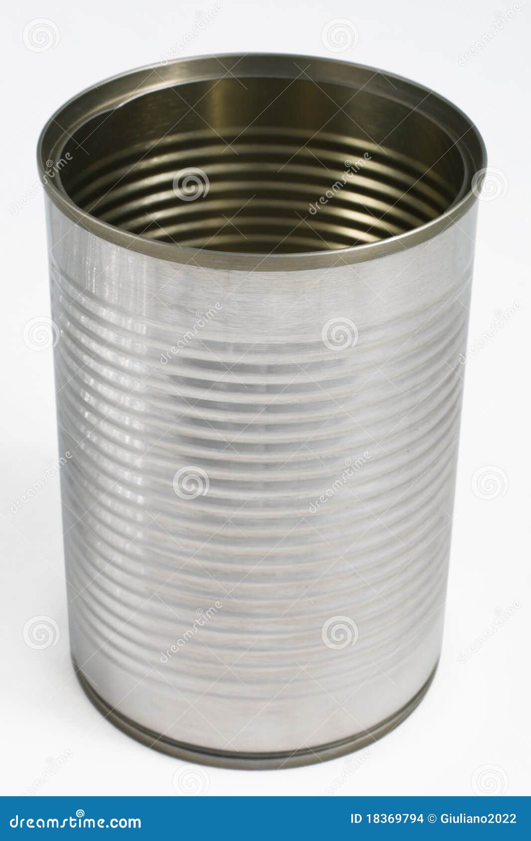 Het blik van het tin stock foto. Image of chroom, metaal - 18369794