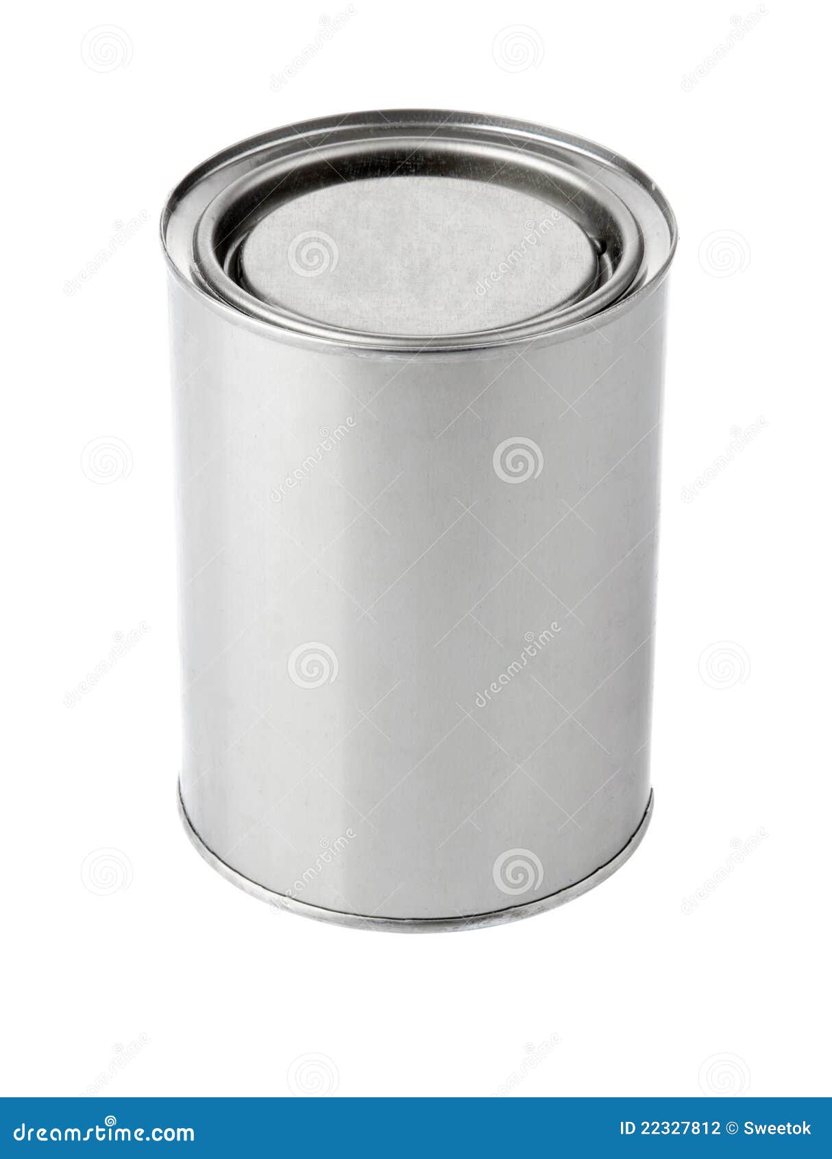 Het Blik Van Het Tin Met Verf Stock Foto - Image of één, kruik: 22327812