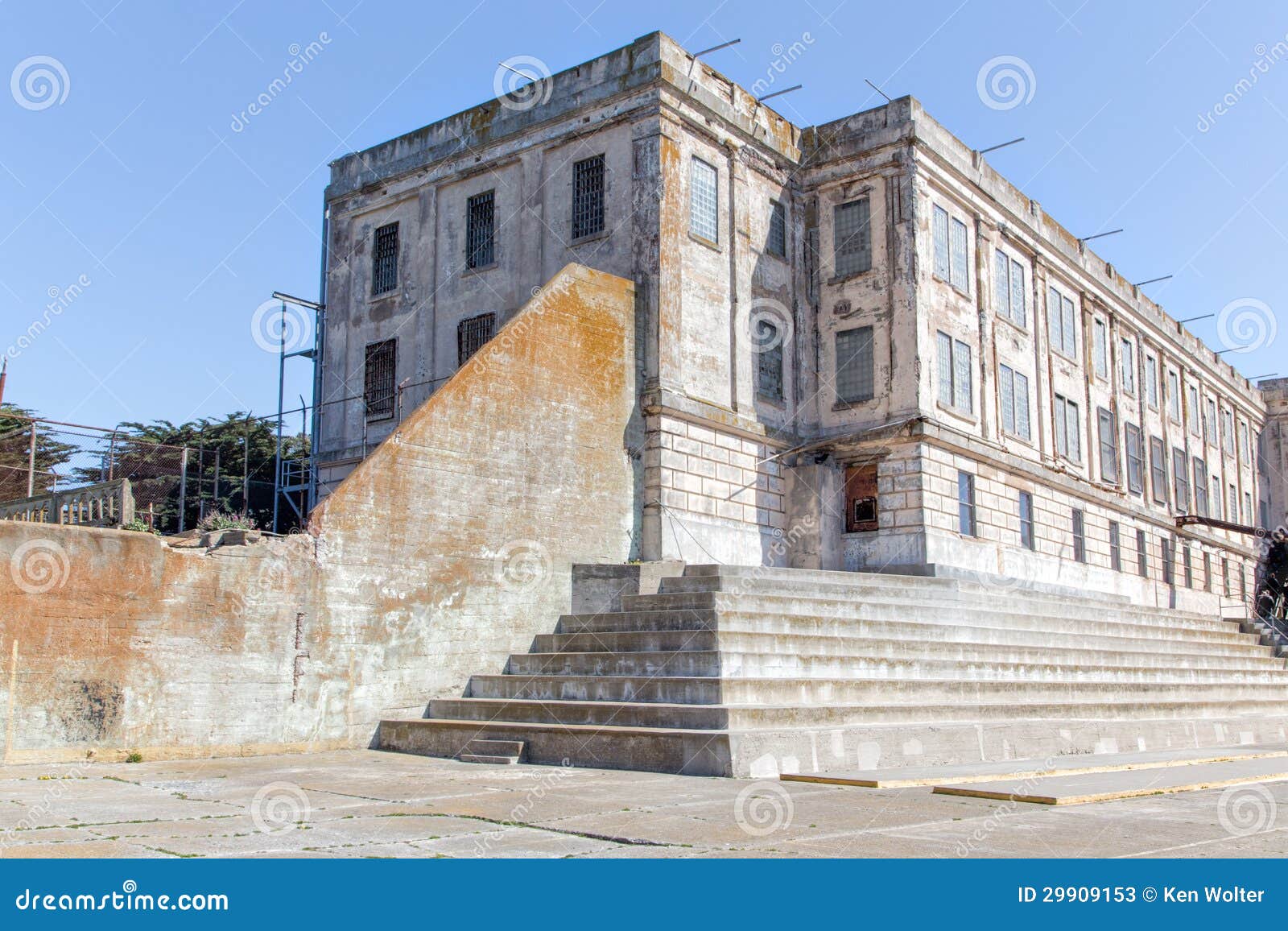 Het Blok a Van De Cel Bij De Gevangenis Van Het Eiland Alcatraz Stock ...
