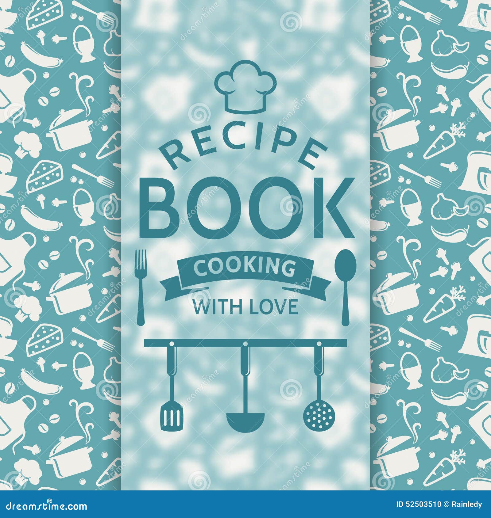 Het Boek Van Het Recept Vector Kaart Vector Illustratie - Illustration ...