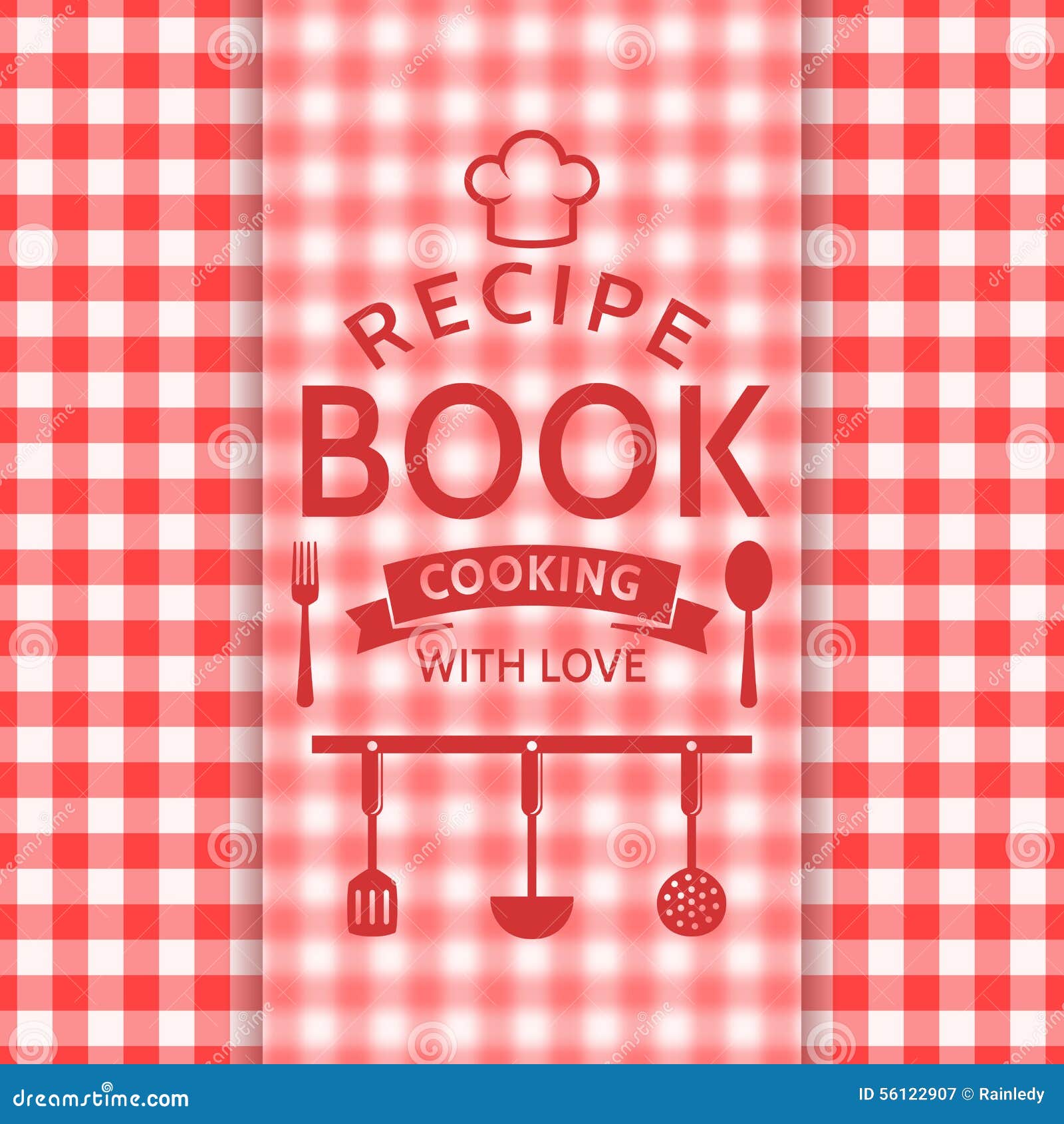 Het Boek Van Het Recept Vector Kaart Vector Illustratie - Illustration ...