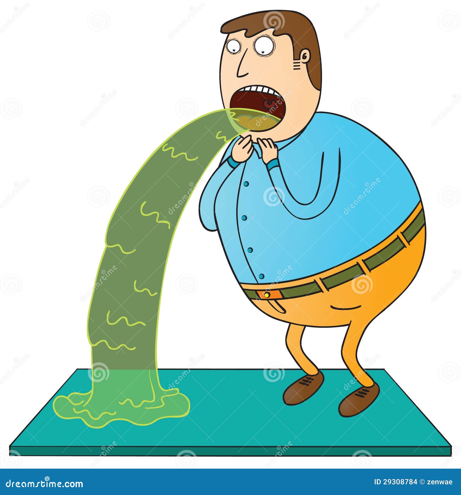 Het braken vector illustratie. Illustration of illustratie - 29308784