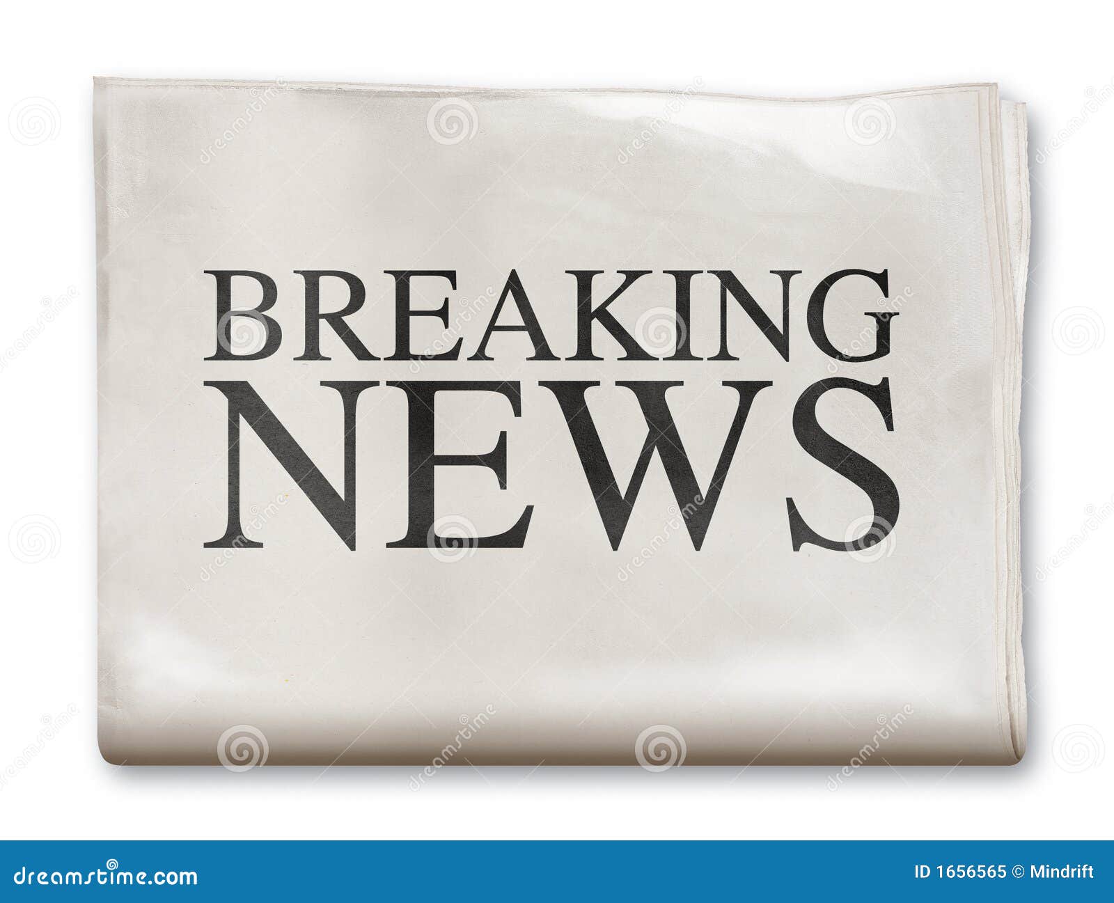 Het Brekende Nieuws Van De Krant Stock Afbeelding - Image of lees ...