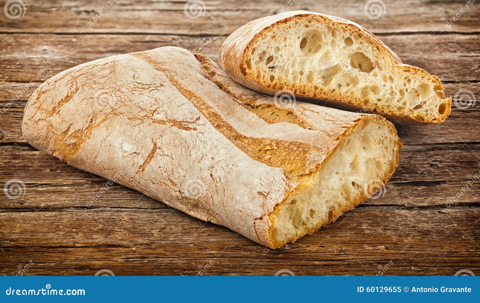 Het brood van Ciabatta stock afbeelding. Image of ontbijt - 60129655