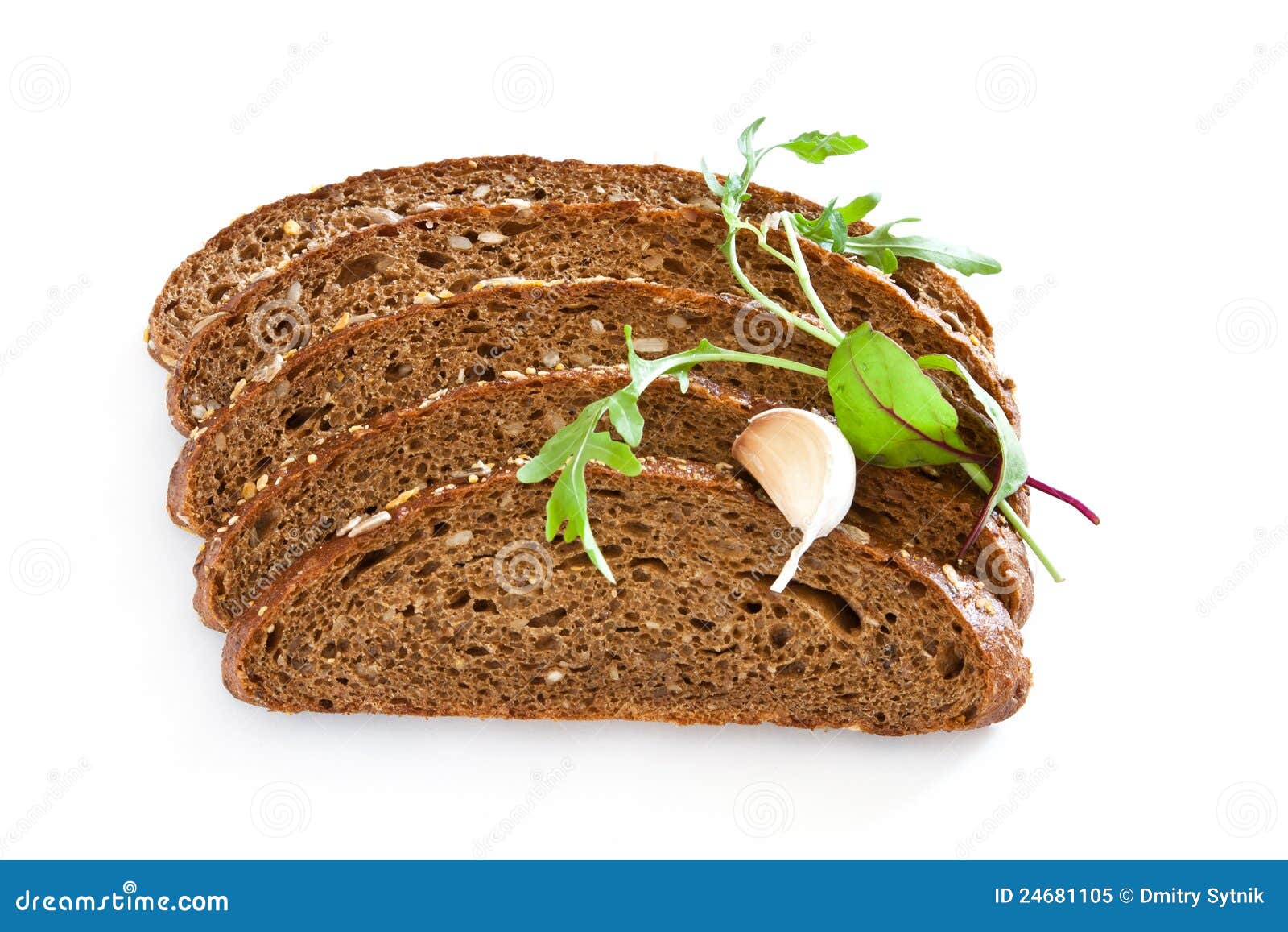 Het brood van de plak stock afbeelding. Image of snack - 24681105