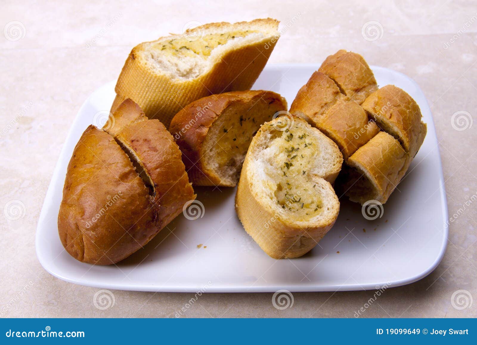Het Brood Van Het Knoflook. Stock Afbeelding - Image of gezond ...