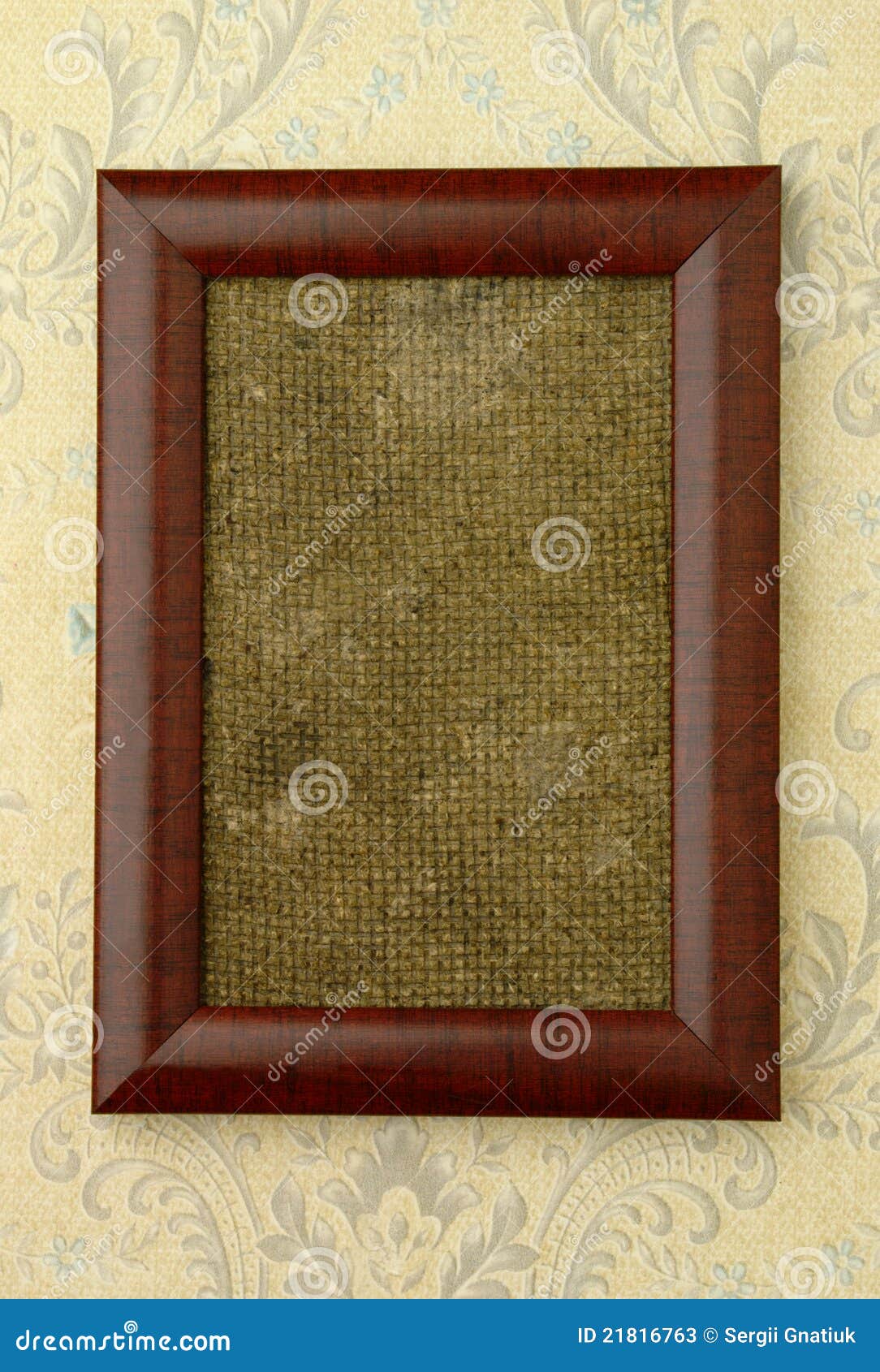 Het bruine frame stock afbeelding. Image of foto, schilderij - 21816763