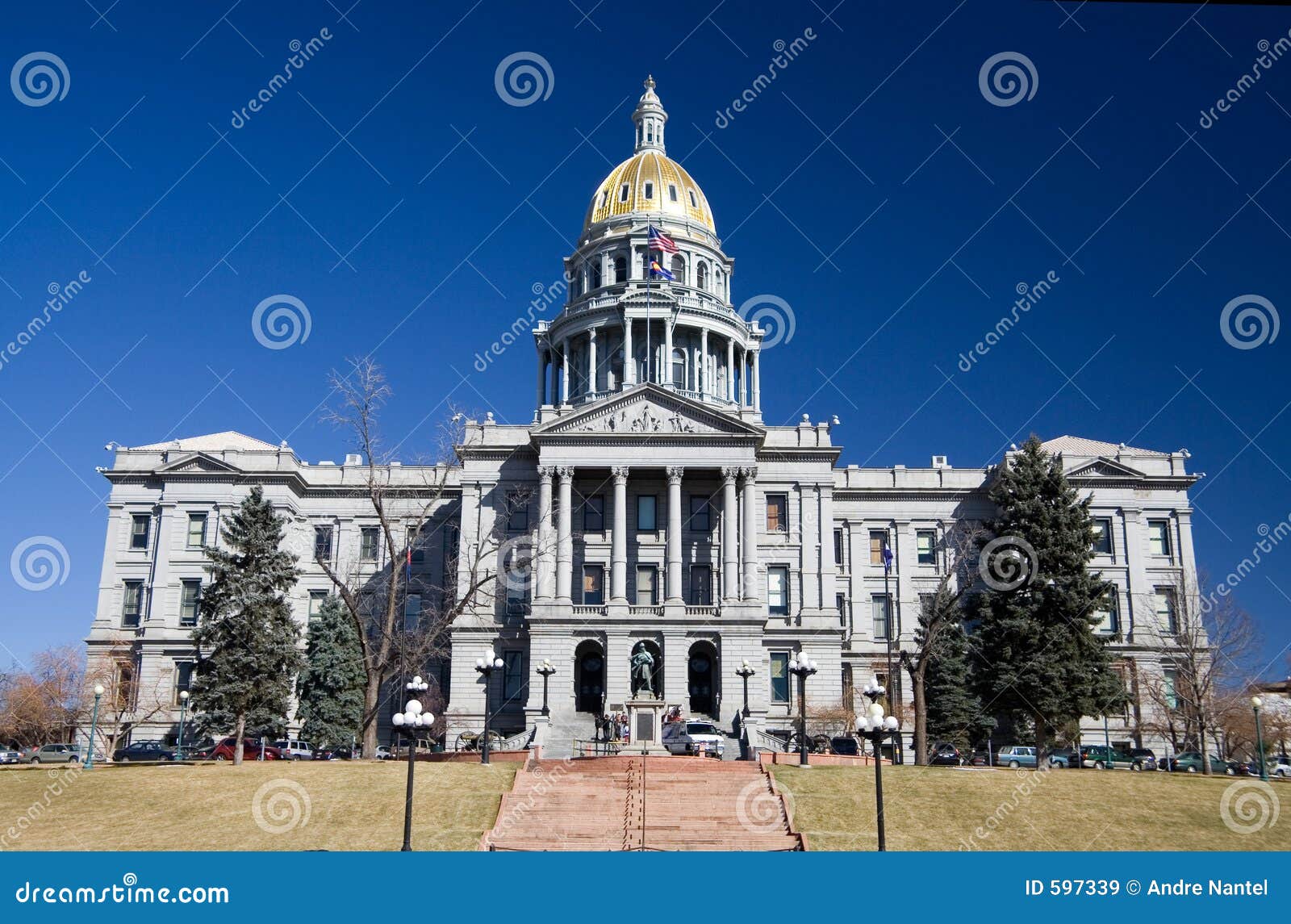 Het Capitool Van De Staat Van Colorado Stock Afbeelding - Image of ...