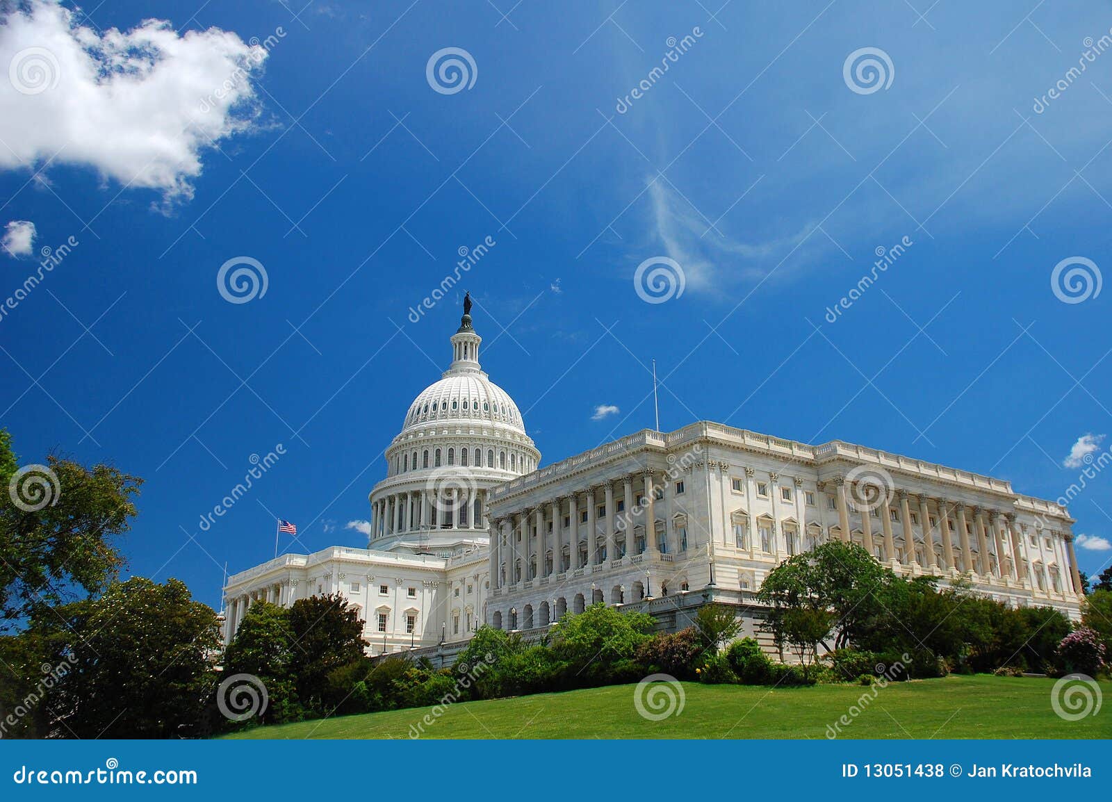 Het Capitool Van De V.S. in Washington DC Stock Foto - Image of lichten ...