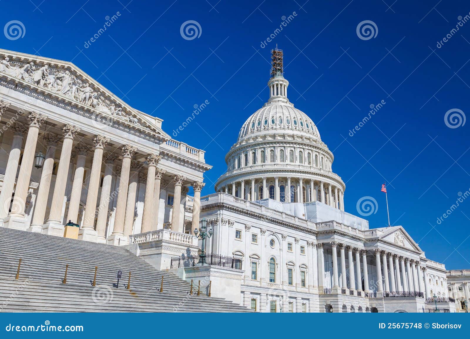 Het Capitool Van De V.S., Washington DC Stock Foto - Image of kapitaal ...