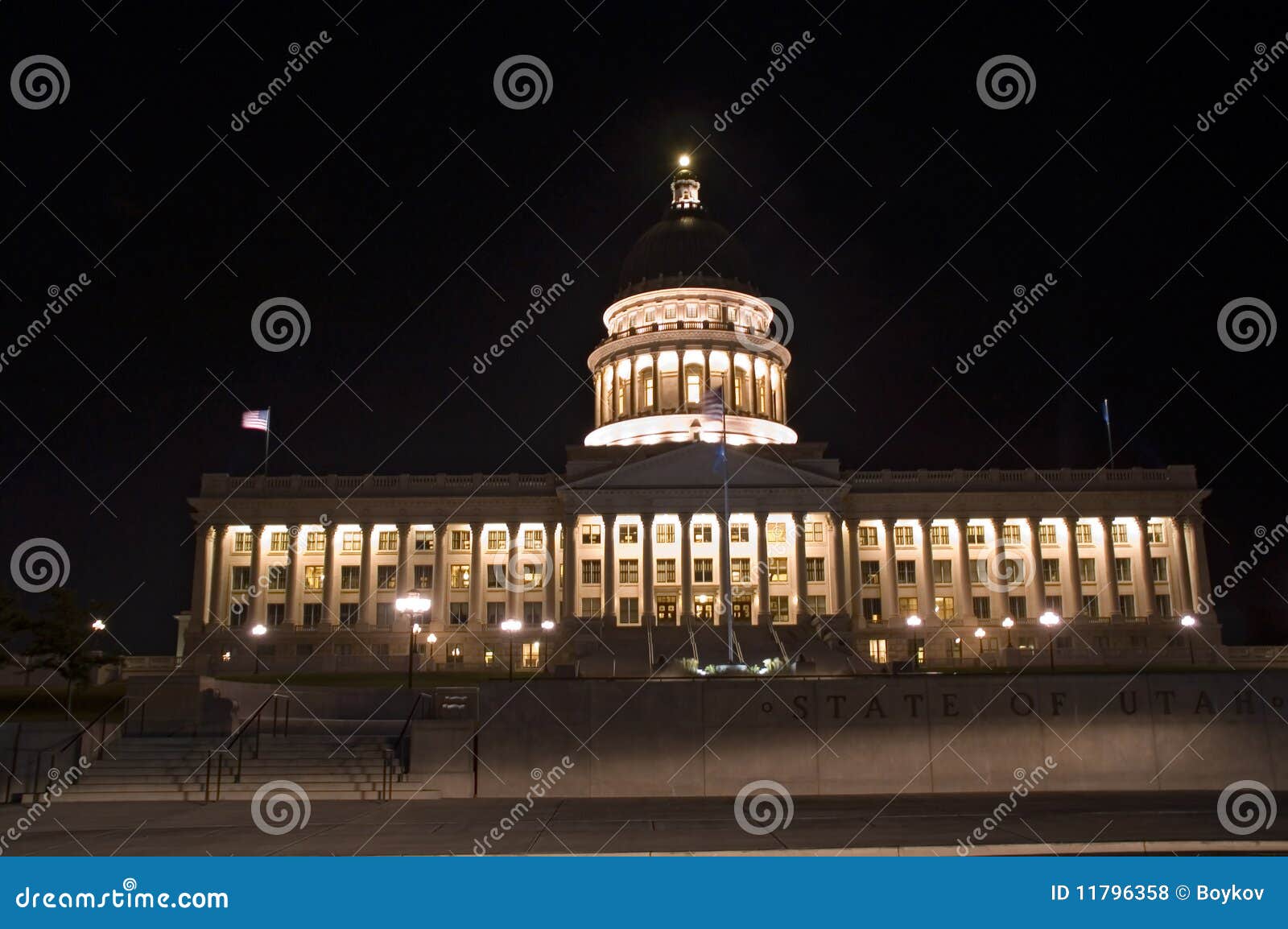 Het Capitool Van Salt Lake City, De Staat Van Utah Stock Foto - Image ...