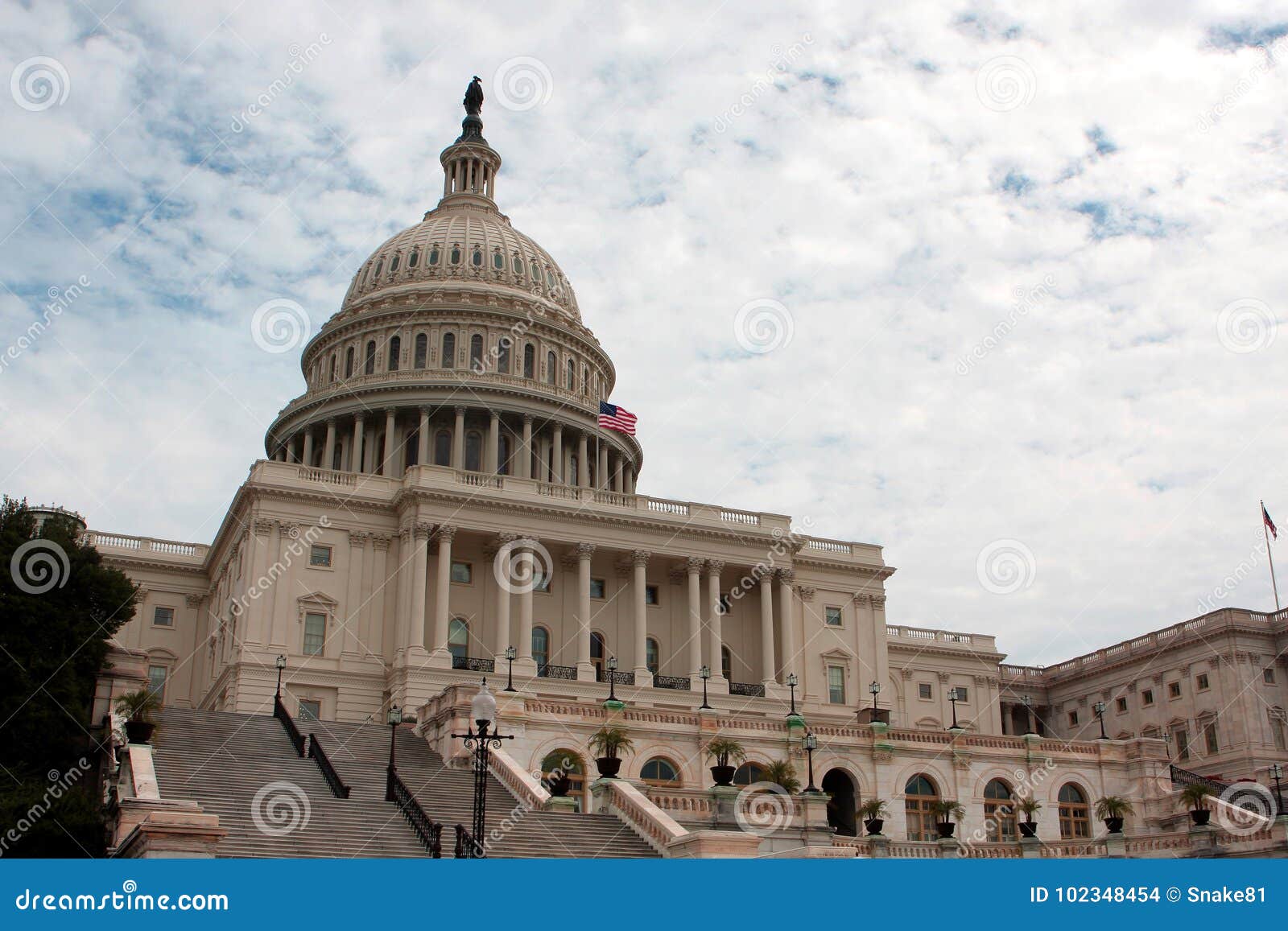 Het Capitool Van Verenigde Staten, Washington DC Stock Foto - Image of ...