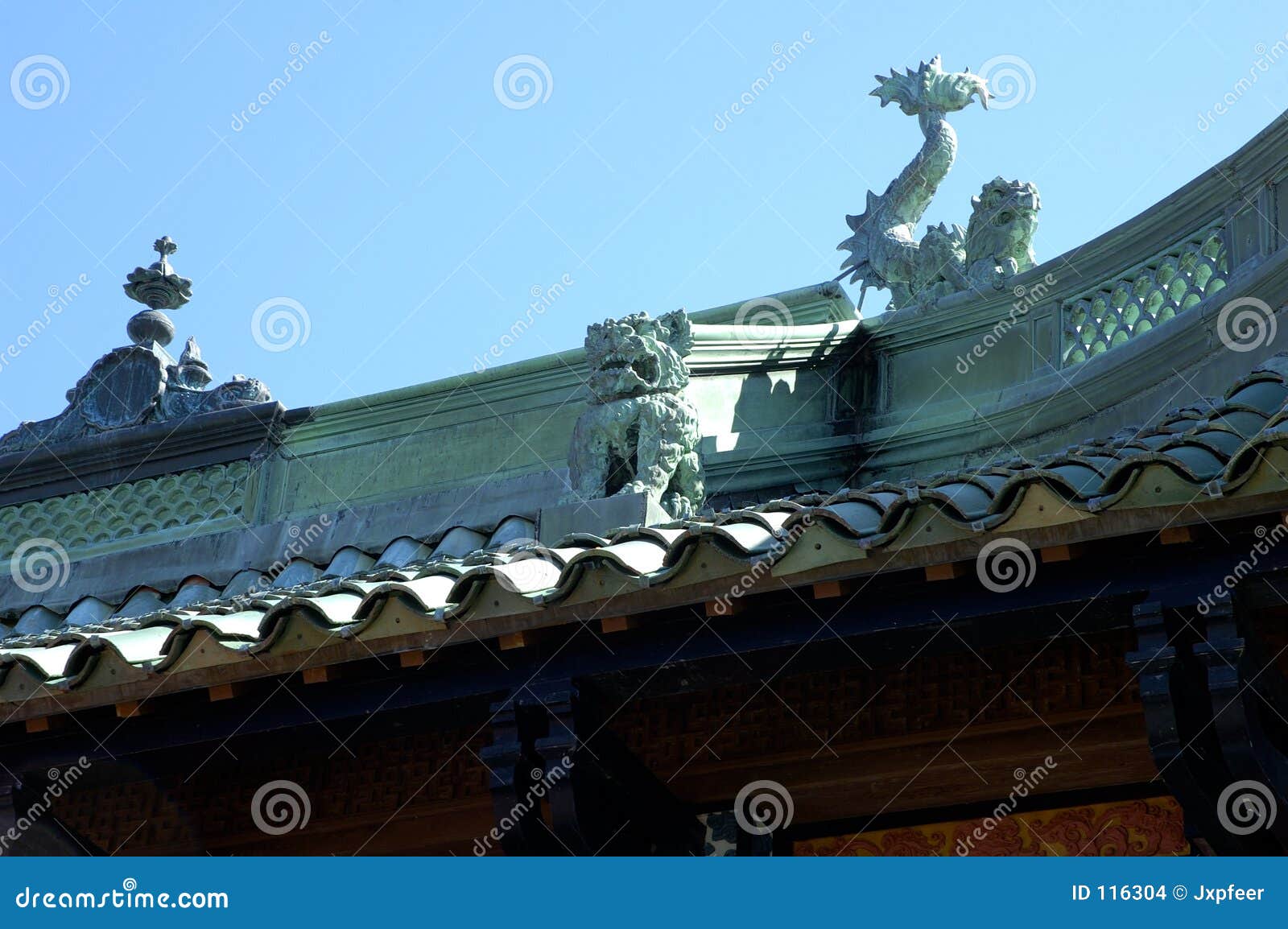 Het Chinese Dak Van Het Huis Van De Thee Stock Foto - Image of oosters ...